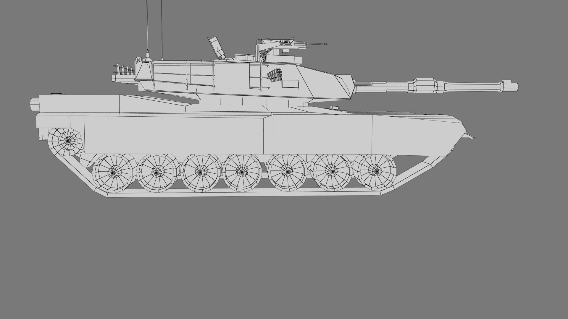 Tank M1A1 Base Mesh Free free VR / AR / low-poly 3D model | CGTrader