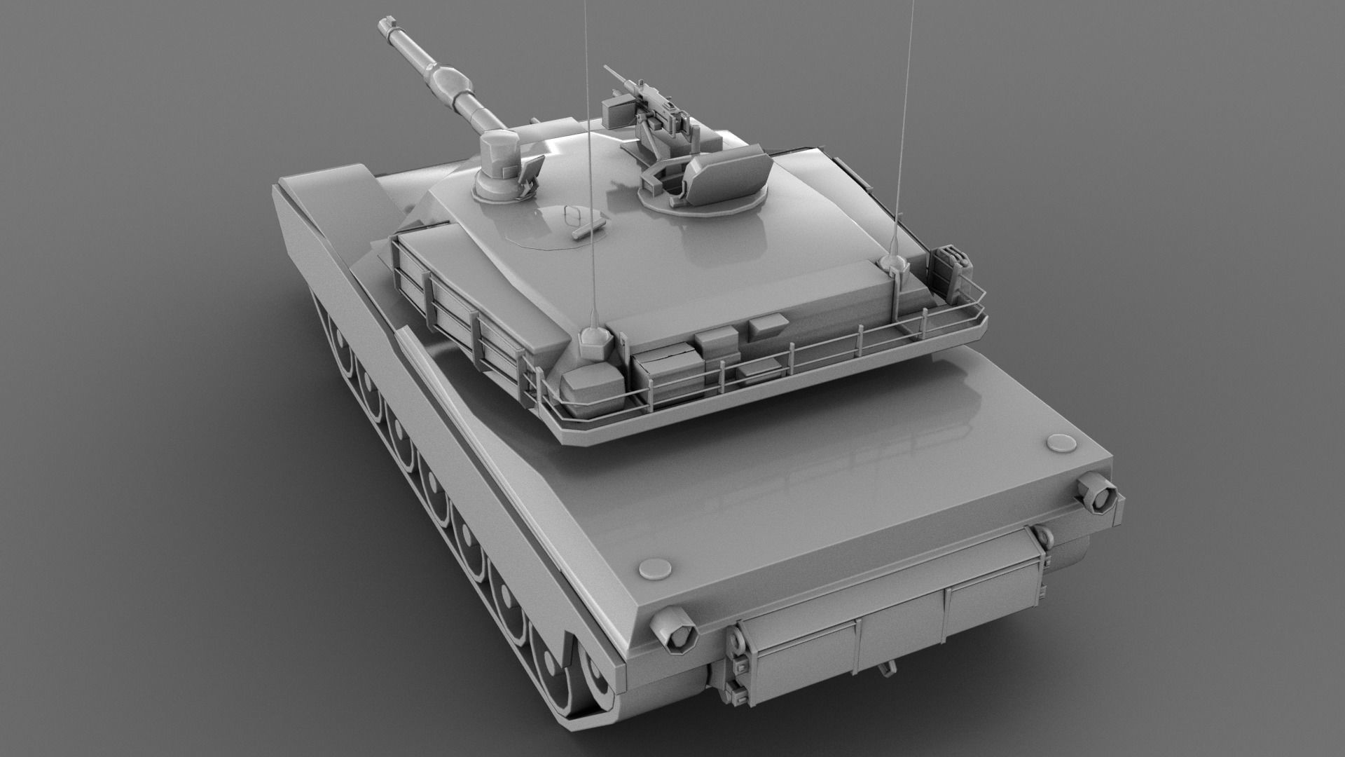 Tank M1A1 Base Mesh Free free VR / AR / low-poly 3D model | CGTrader