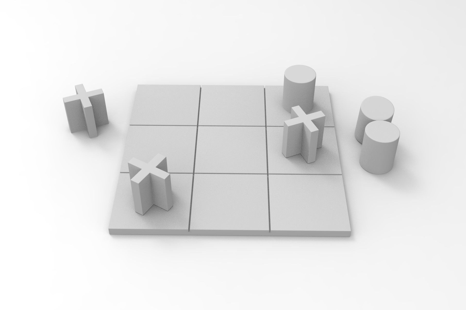3D model Wood XOX Game VR / AR / low-poly | CGTrader