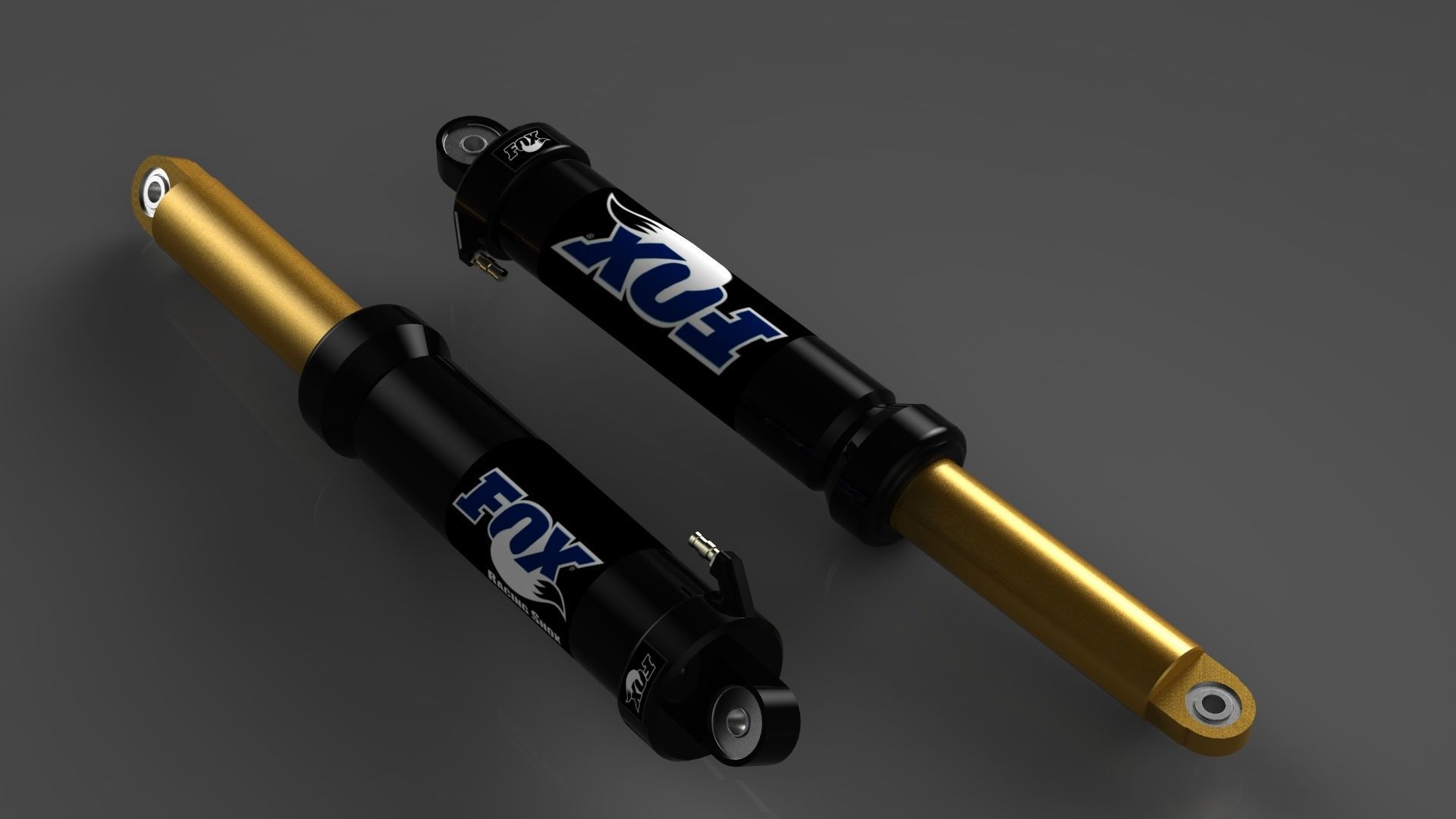 fox float 2 dampers 3D model | CGTrader