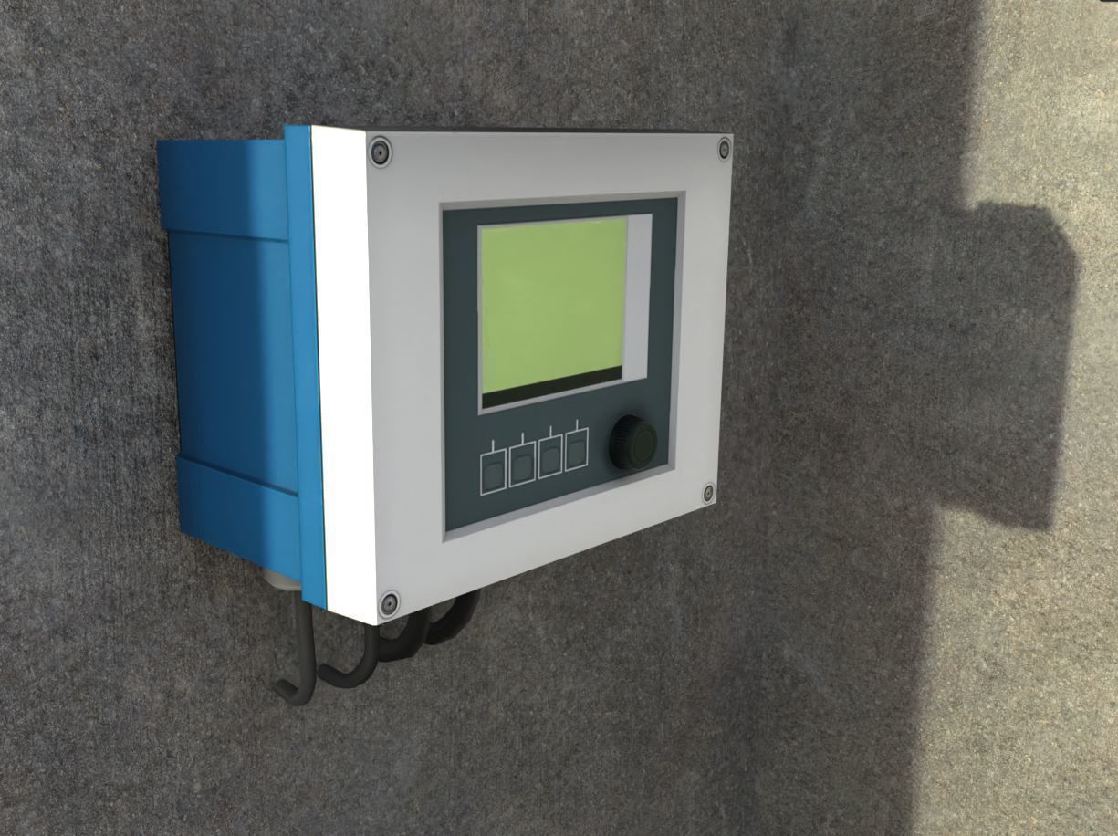 3D model Control Panel Display Wall Mounted VR / AR / low-poly | CGTrader