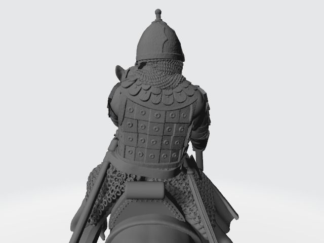 Mounted Russian with mace 3D model 3D printable | CGTrader
