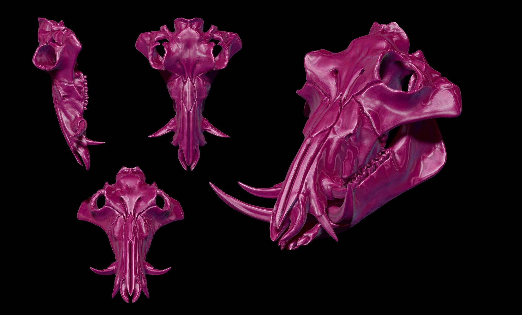 Boar Skull - CNC and 3D model 3D printable | CGTrader