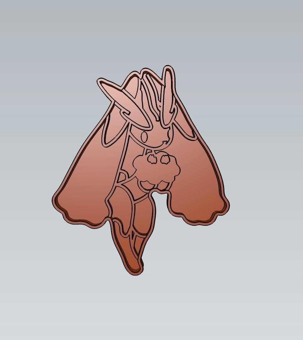 Amazing Pokemon Lopunny Cookie Cutter Stamp Cake Decorating 3D model ...
