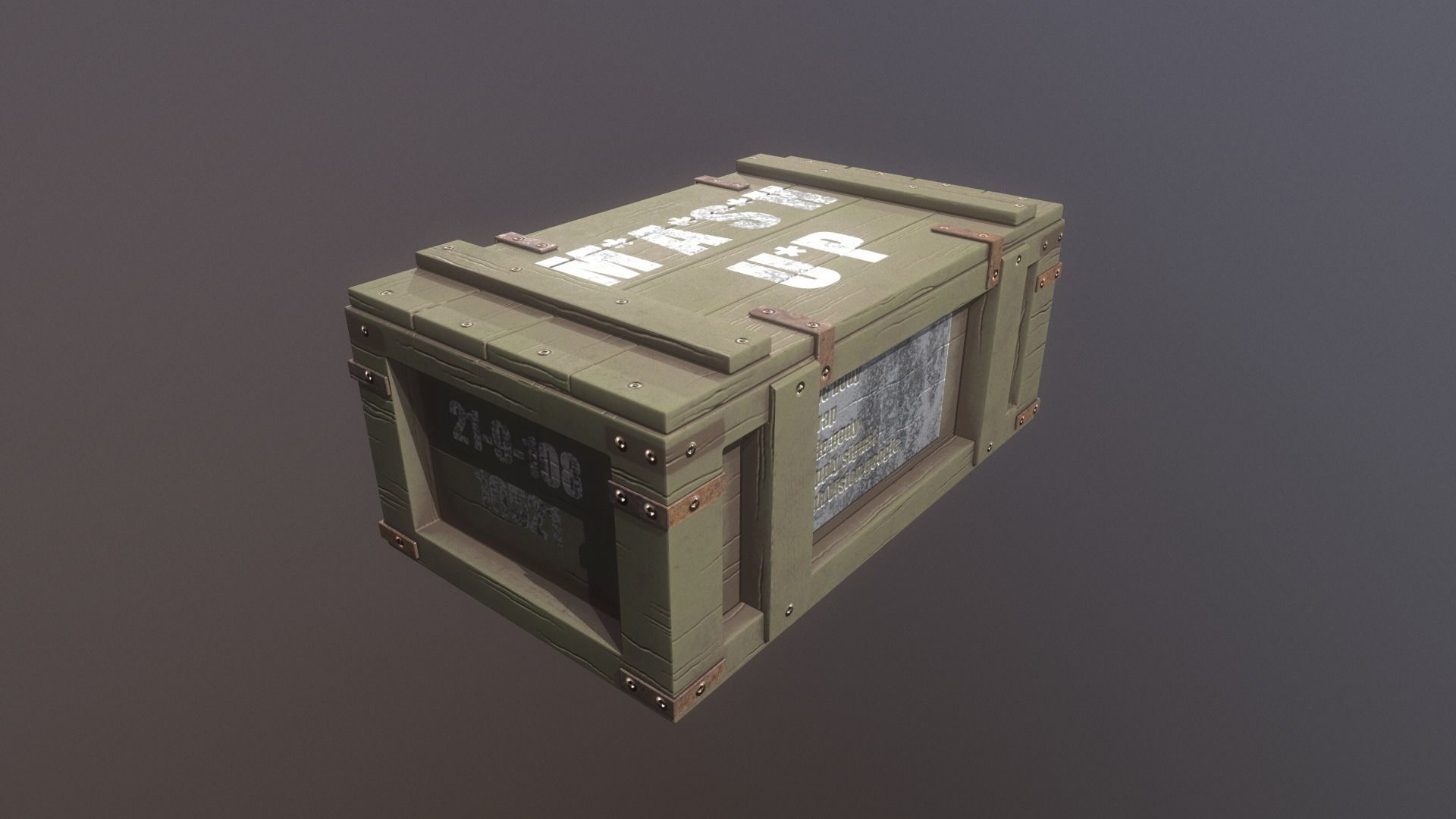 Militry Crate free VR / AR / low-poly 3D model | CGTrader