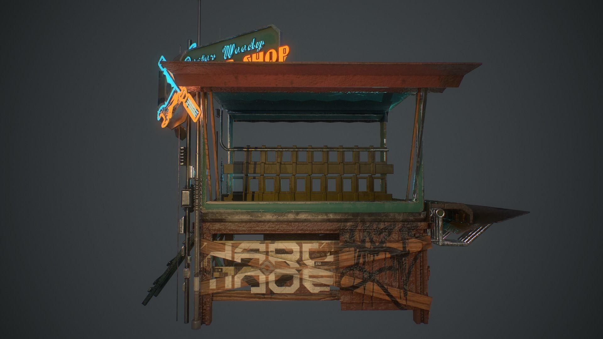 3D model Repair Shop VR / AR / low-poly | CGTrader