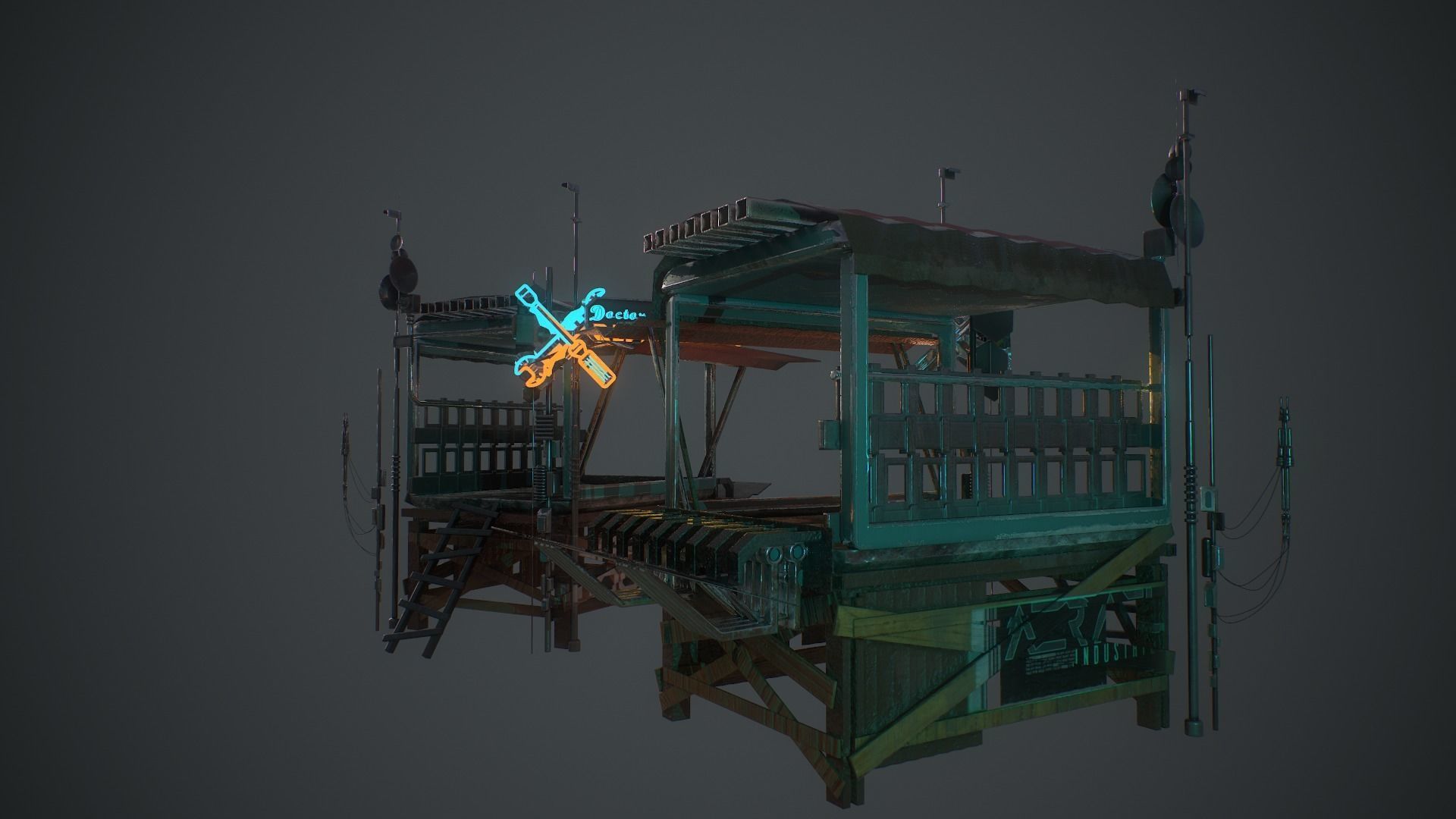 3D model Repair Shop VR / AR / low-poly | CGTrader