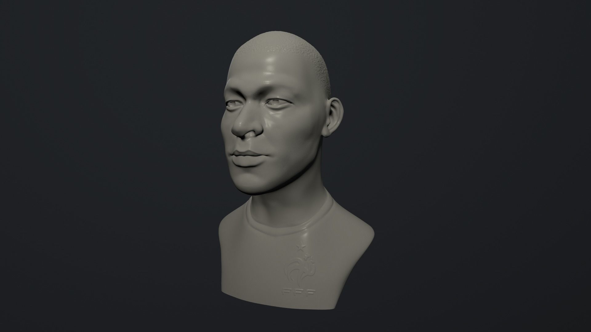 kylian mbappe 3D model 3D printable | CGTrader