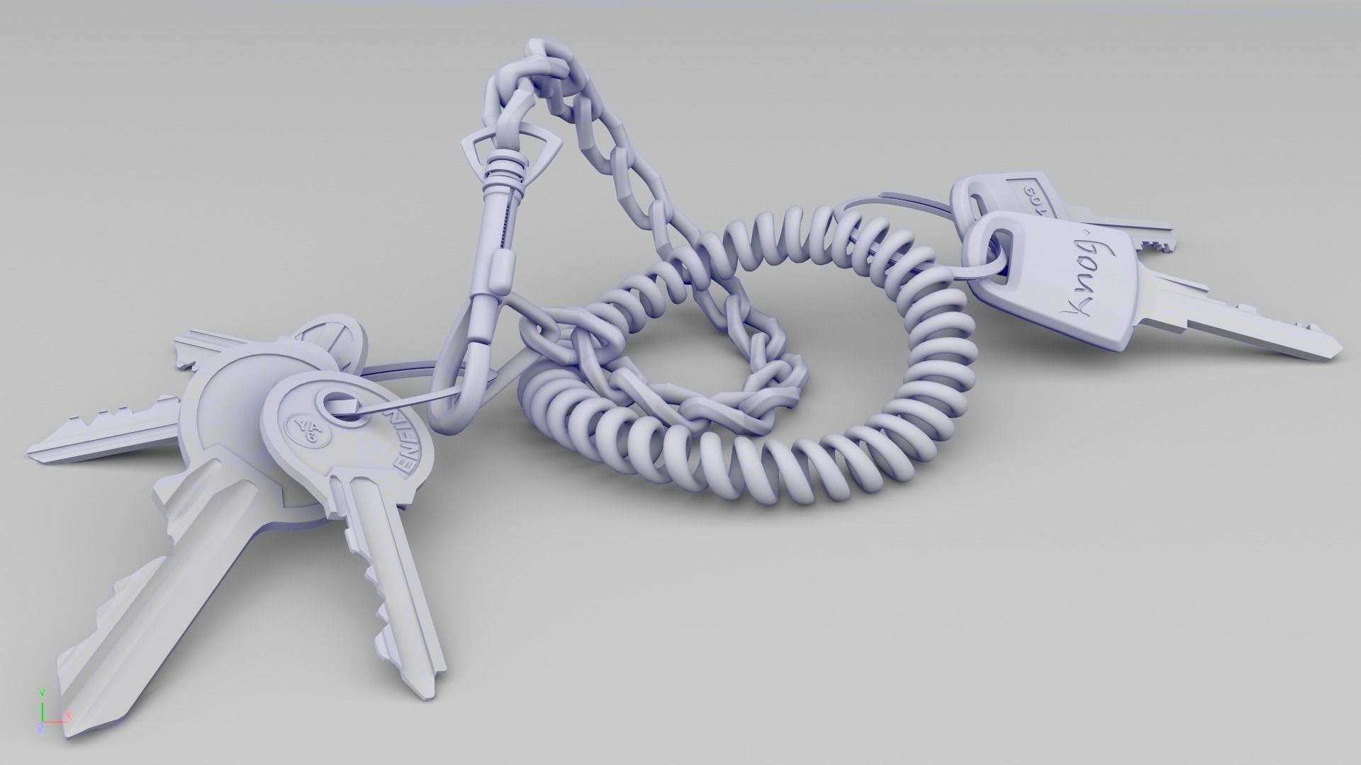 Free KeyChain free 3D model | CGTrader