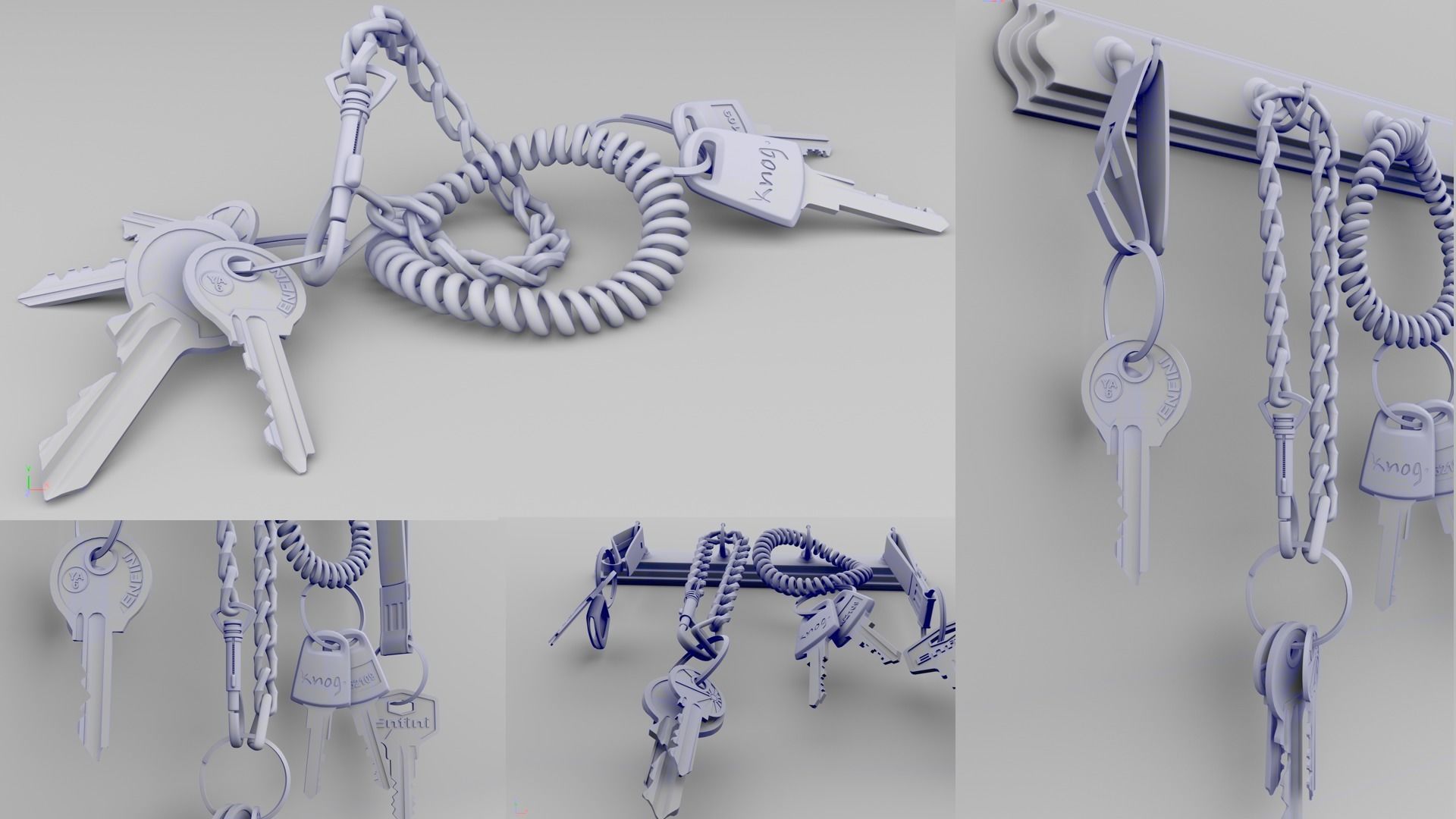 Free KeyChain free 3D model | CGTrader