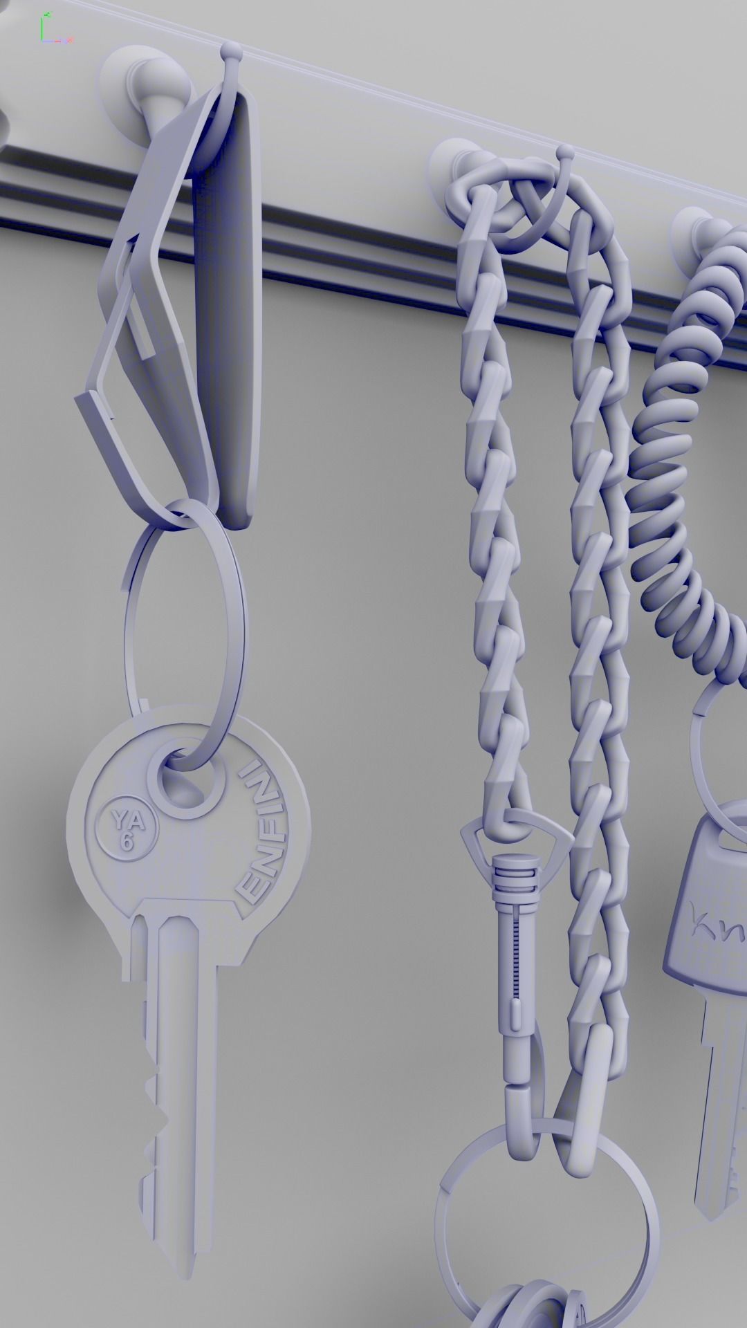 Free KeyChain free 3D model | CGTrader