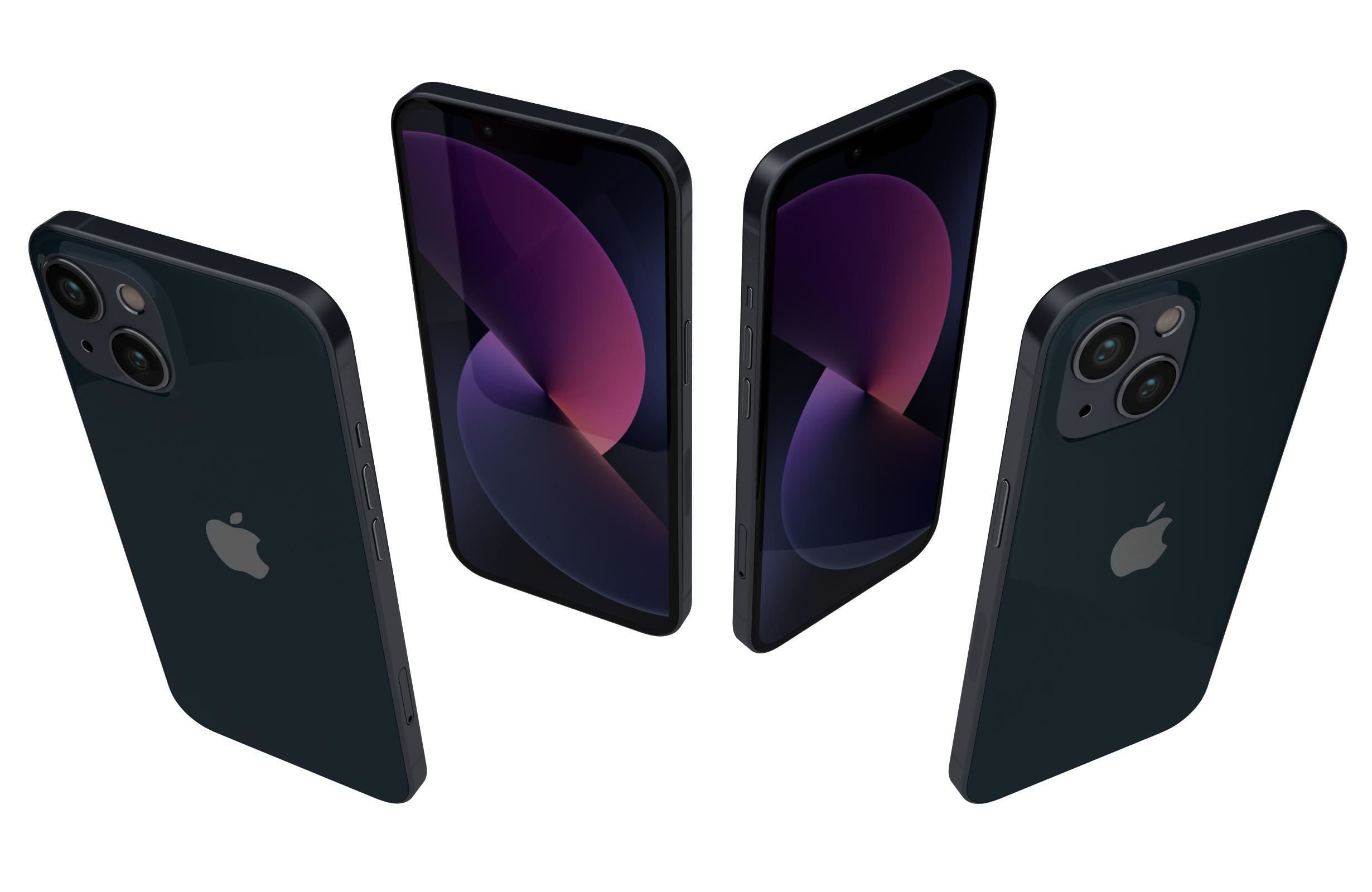 Apple iPhone 13 Mini Midnight 3D model | CGTrader