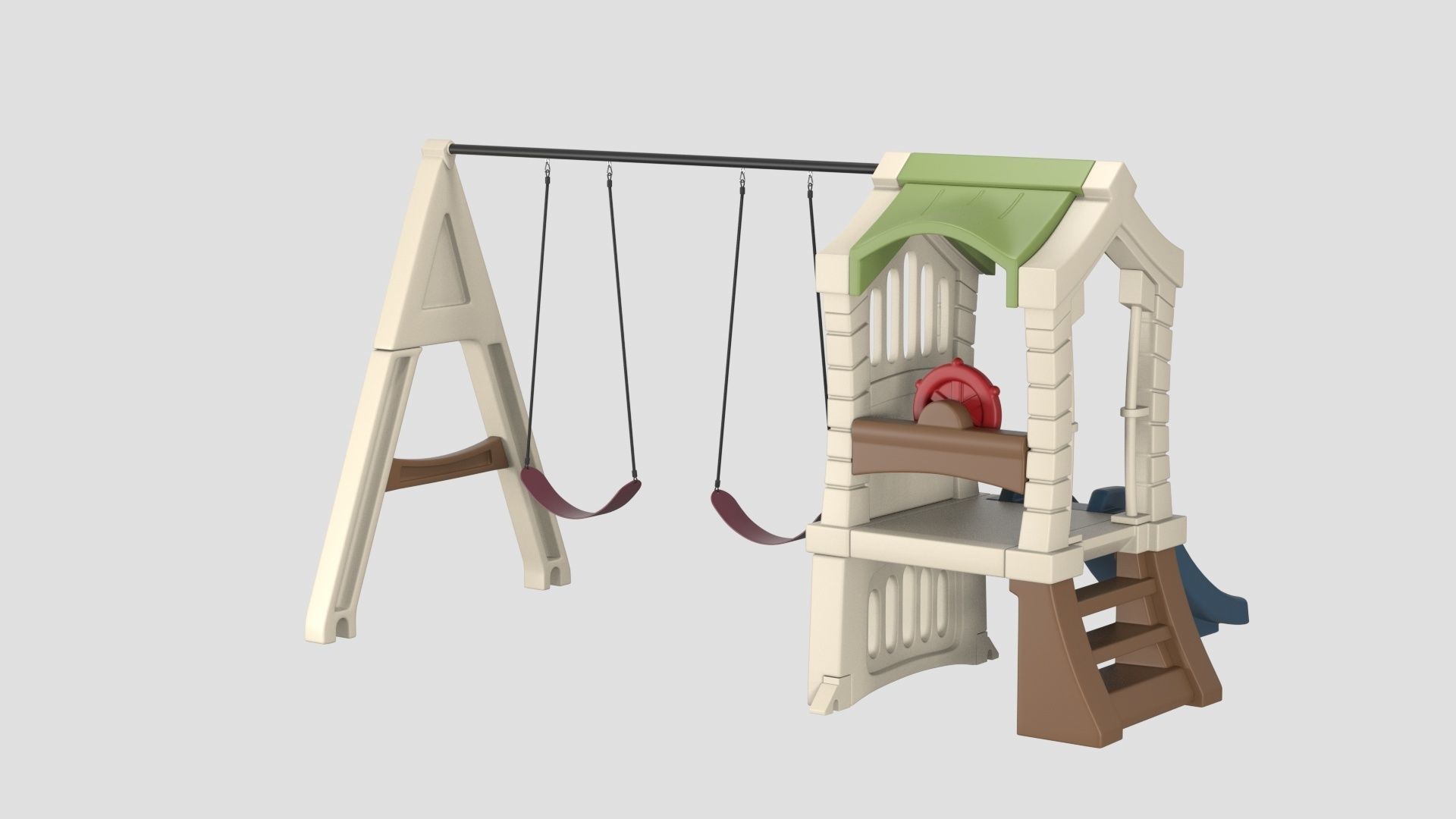 Step2 Kids Playset Playhouse with Swing and Slide 3D model | CGTrader