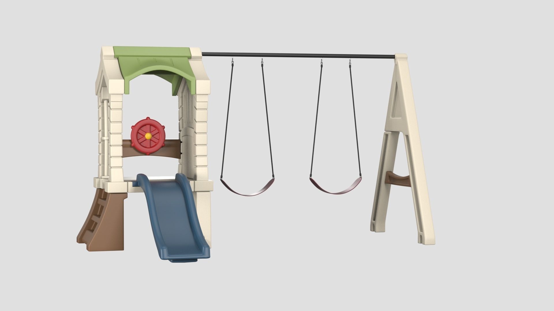 Step2 Kids Playset Playhouse with Swing and Slide 3D model | CGTrader