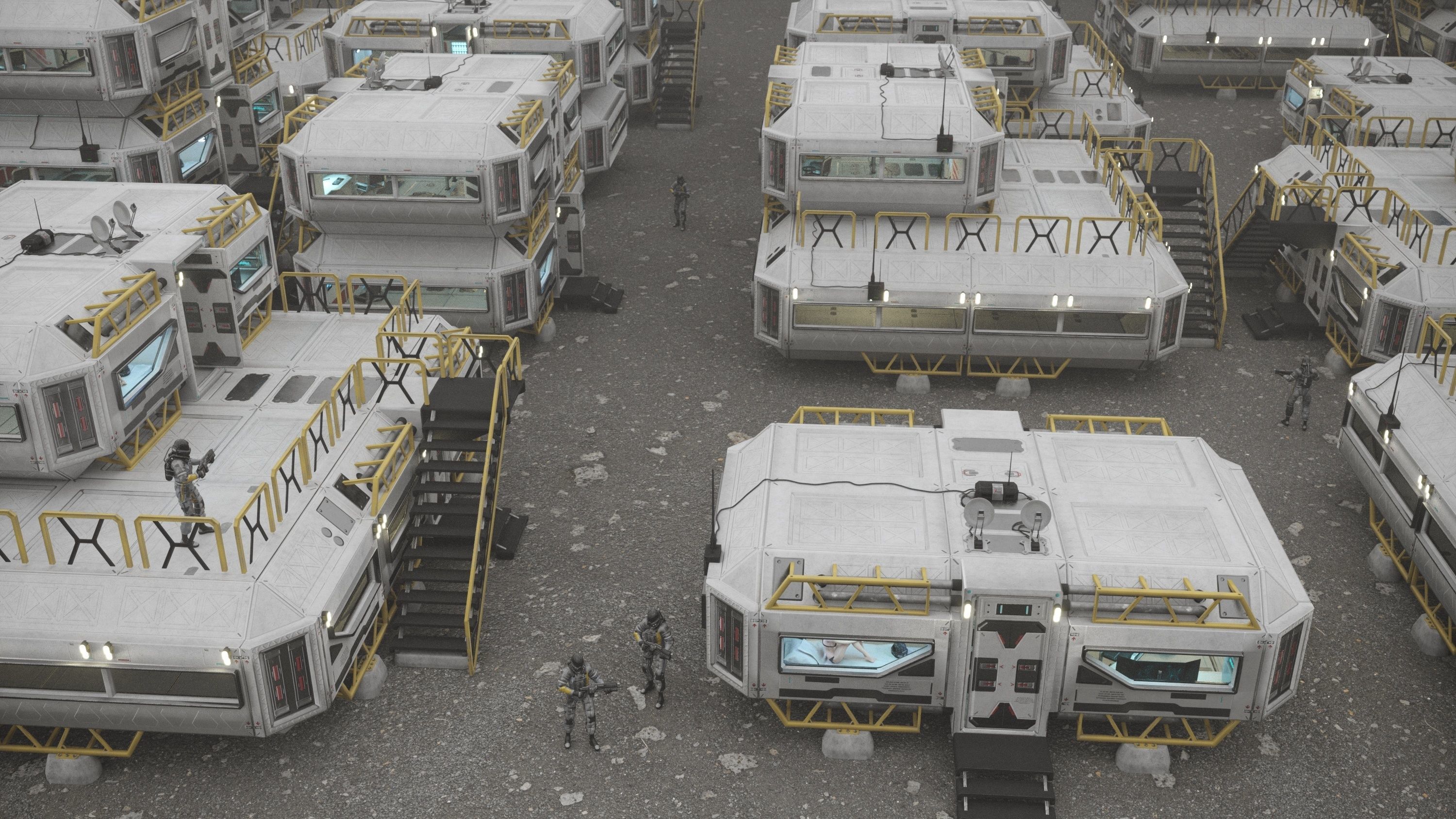 3D model Alien living module with interior VR / AR / low-poly | CGTrader