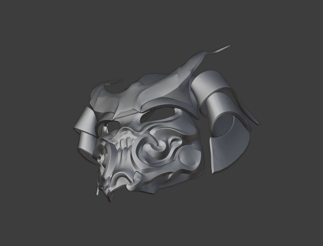 Predator mask - Samurai 3D model 3D printable | CGTrader