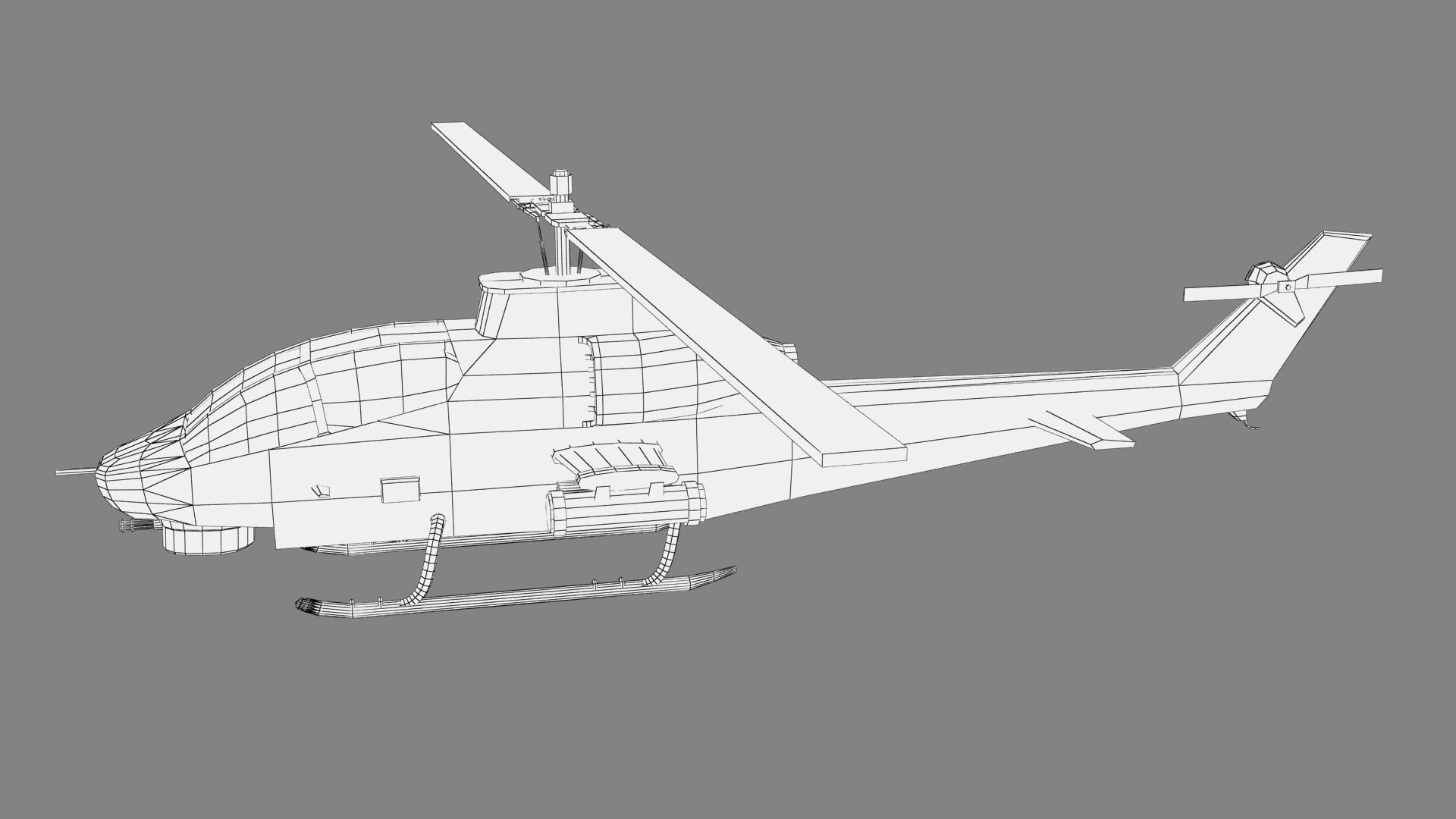 Helicopter 2 Base Mesh Free free VR / AR / low-poly 3D model | CGTrader