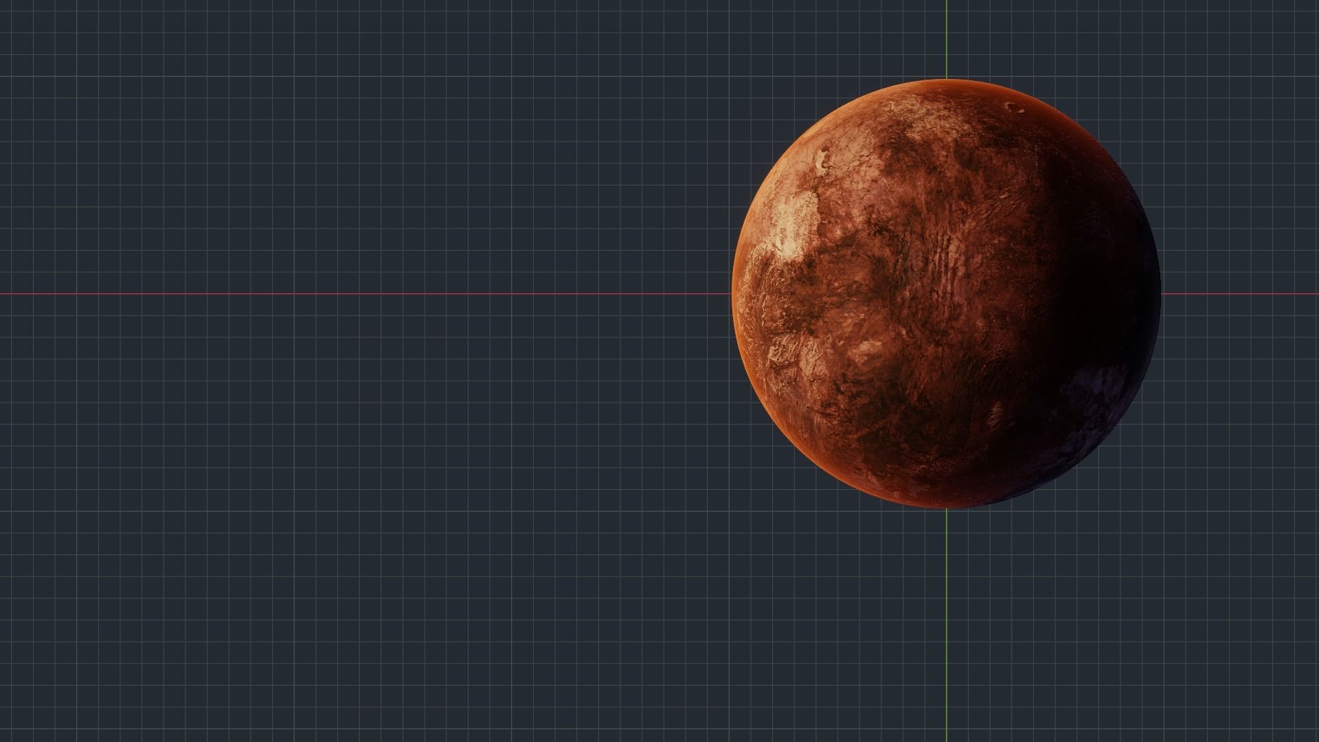 Red Planet with solarsystem stars and milky way 3D model | CGTrader