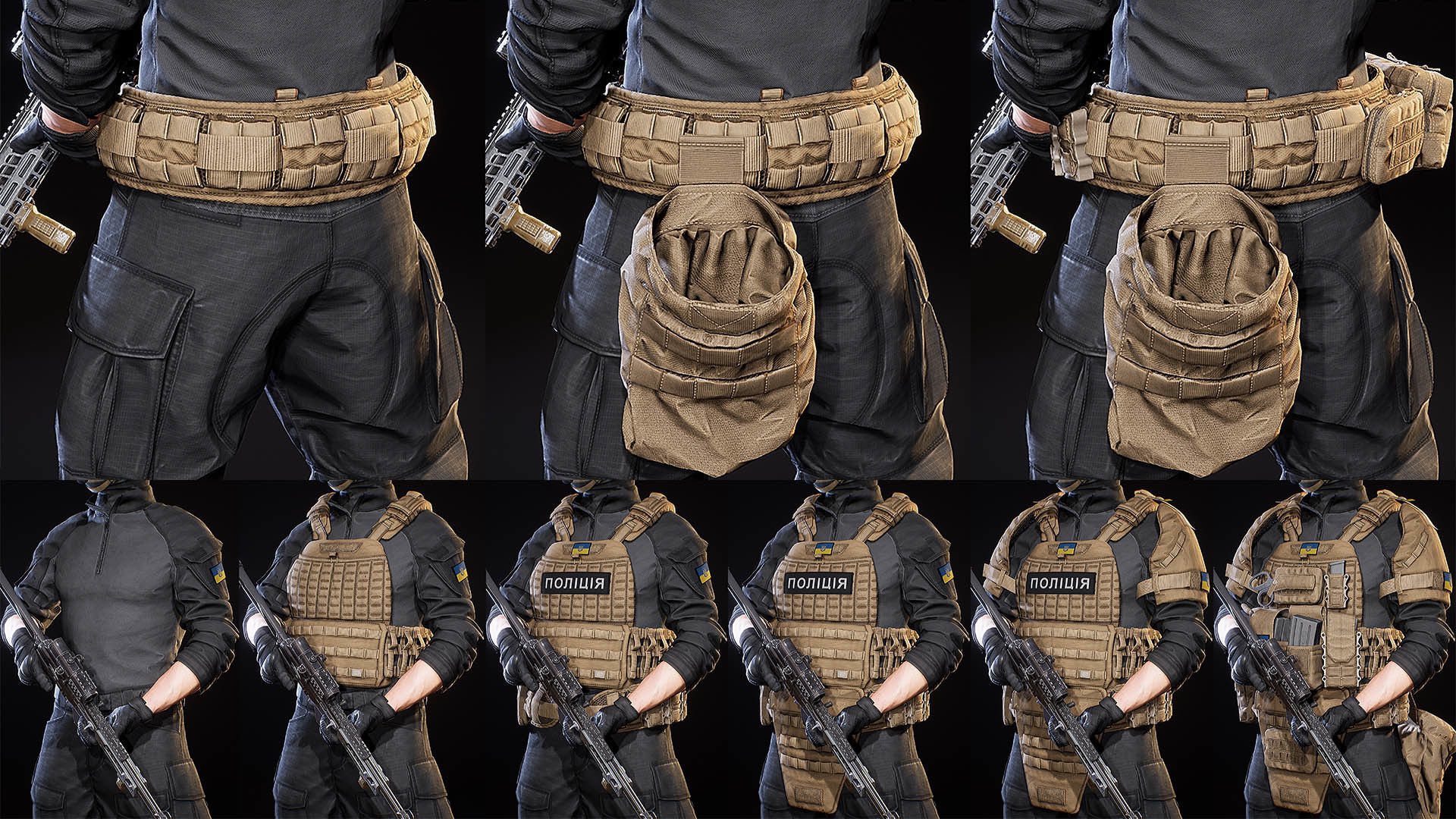 3D model AAA MODULAR SOLDIER PACK VR / AR / low-poly | CGTrader