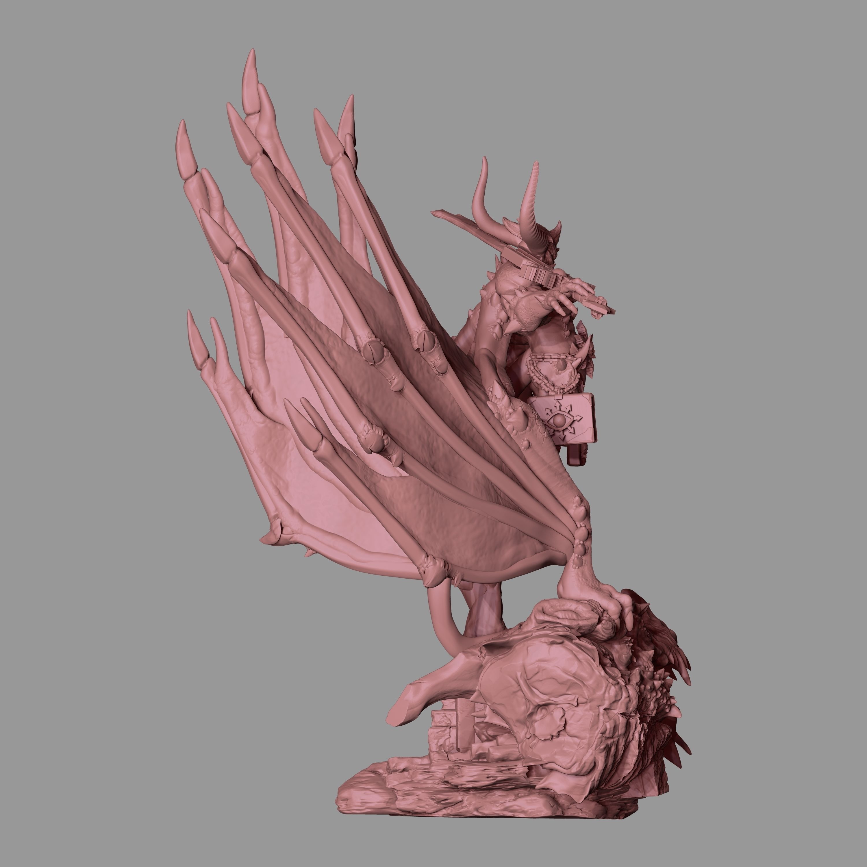 Alastor statue of demon 3D model 3D printable | CGTrader