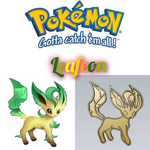 Amazing Pokemon Leafeon Cookie Cutter Stamp Cake Decorating 3D model ...