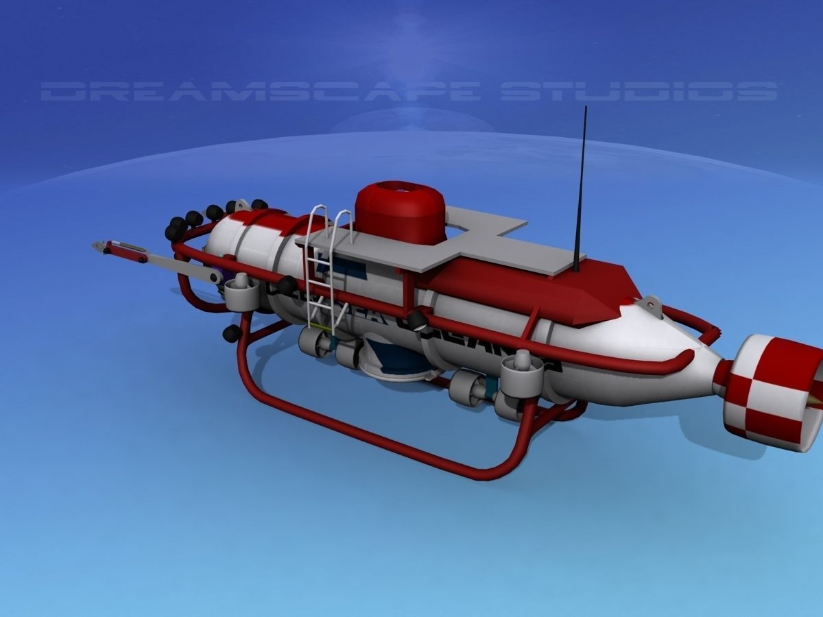 Deep Ocean Submersible 3D model rigged | CGTrader