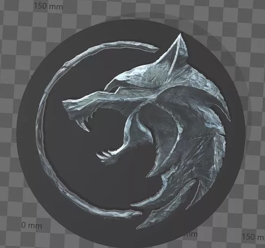 LOGO THE WITCHER 3D model 3D printable | CGTrader