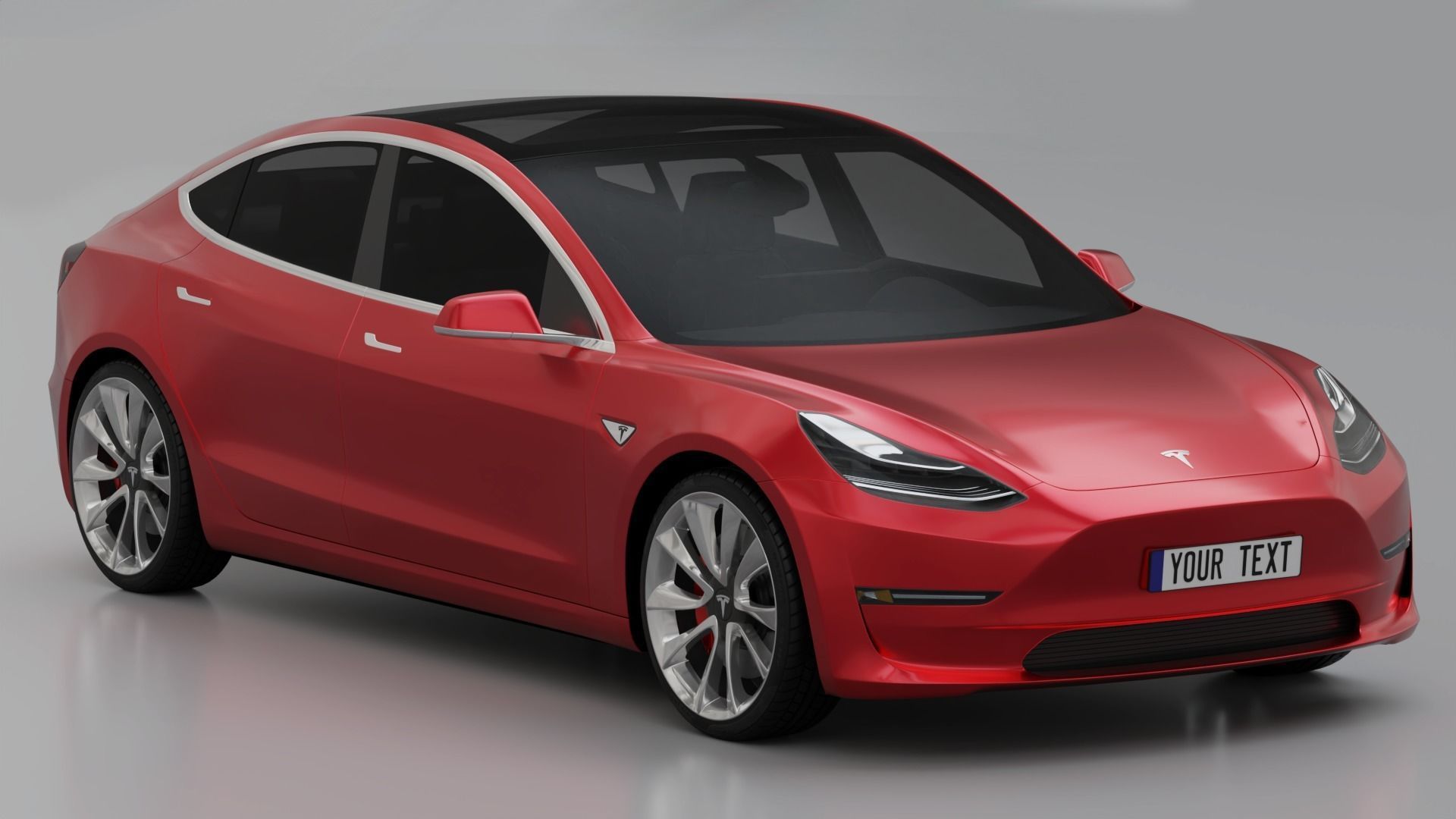 Tesla Model 3 3D model rigged | CGTrader