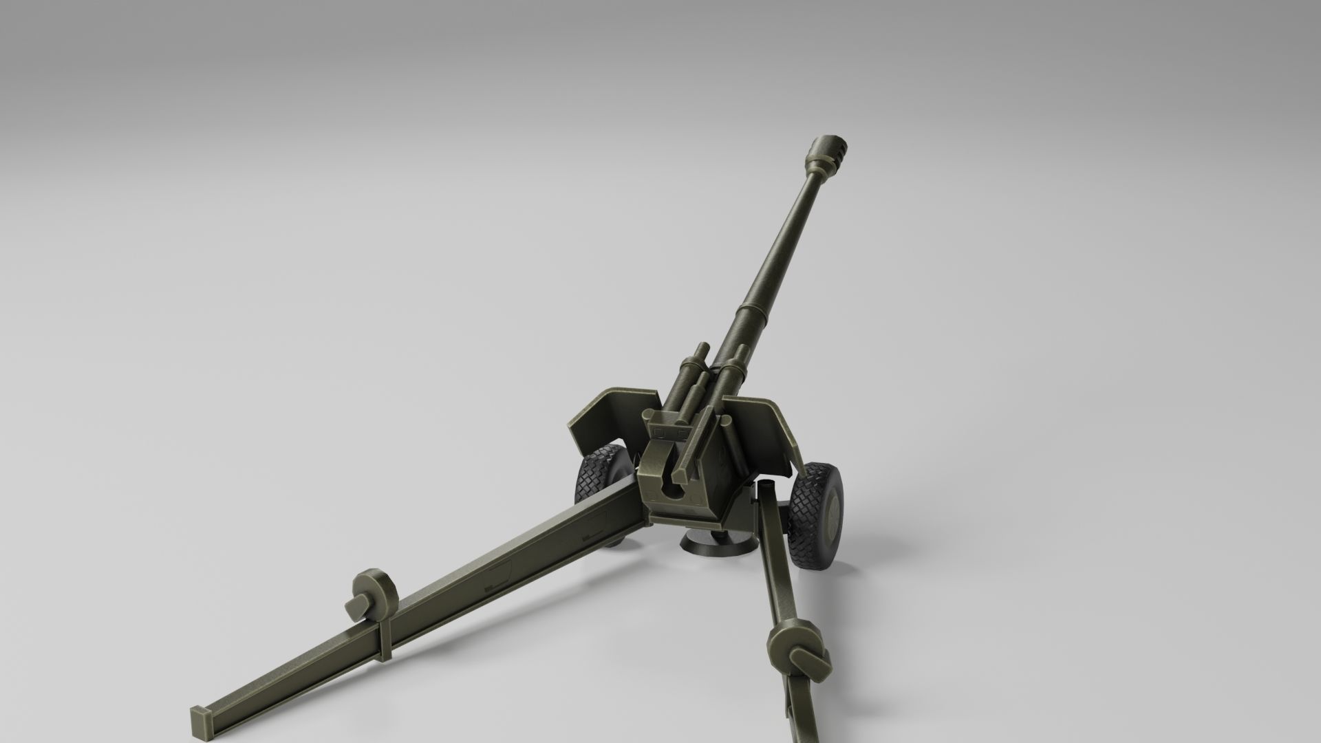 3D model Msta-B 2A65 howitzer VR / AR / low-poly | CGTrader