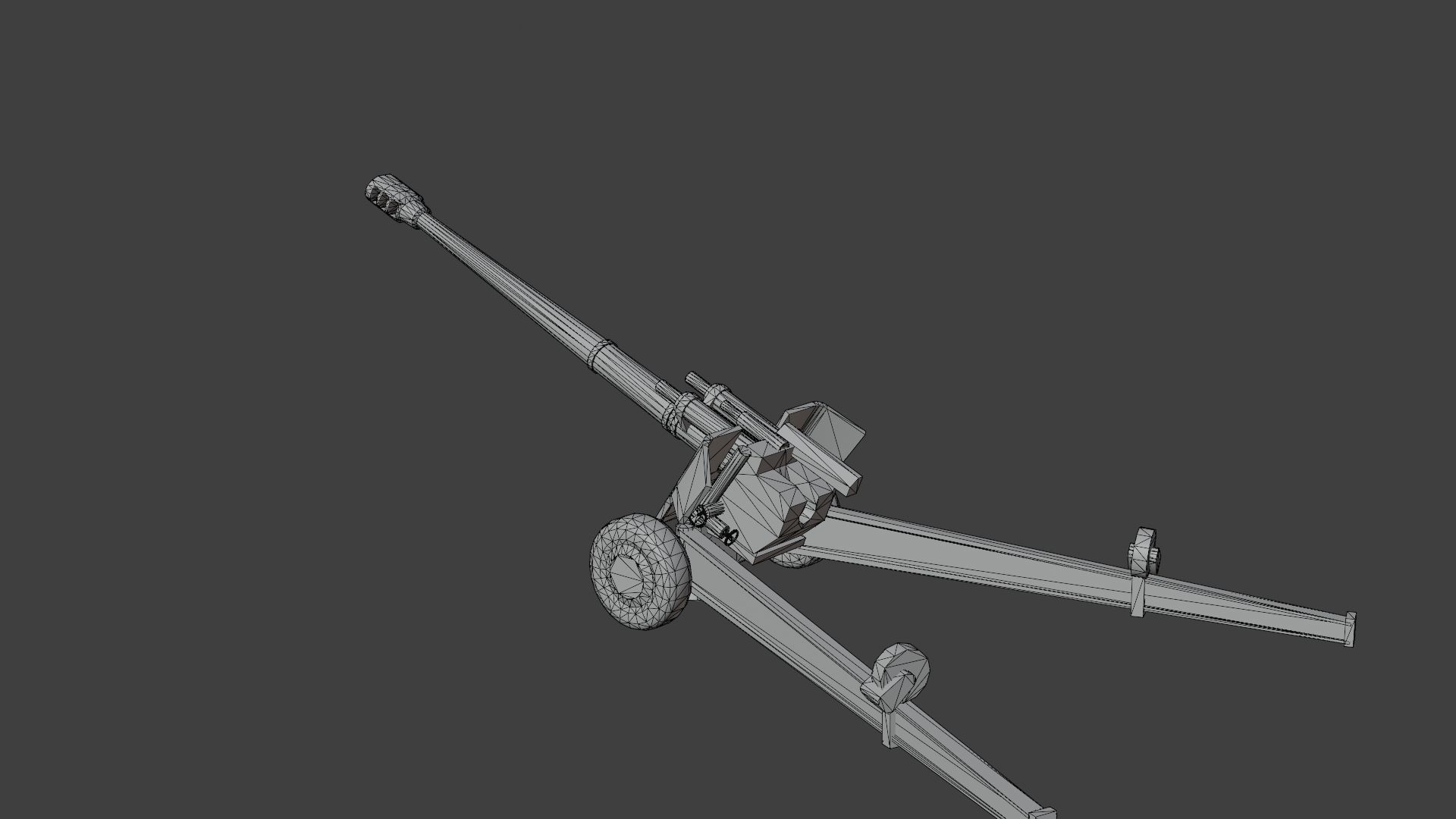 3D model Msta-B 2A65 howitzer VR / AR / low-poly | CGTrader