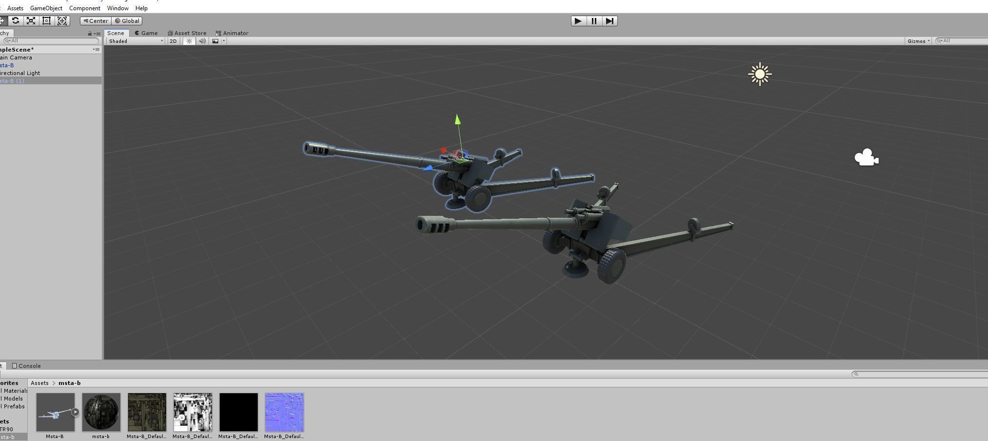 3D model Msta-B 2A65 howitzer VR / AR / low-poly | CGTrader