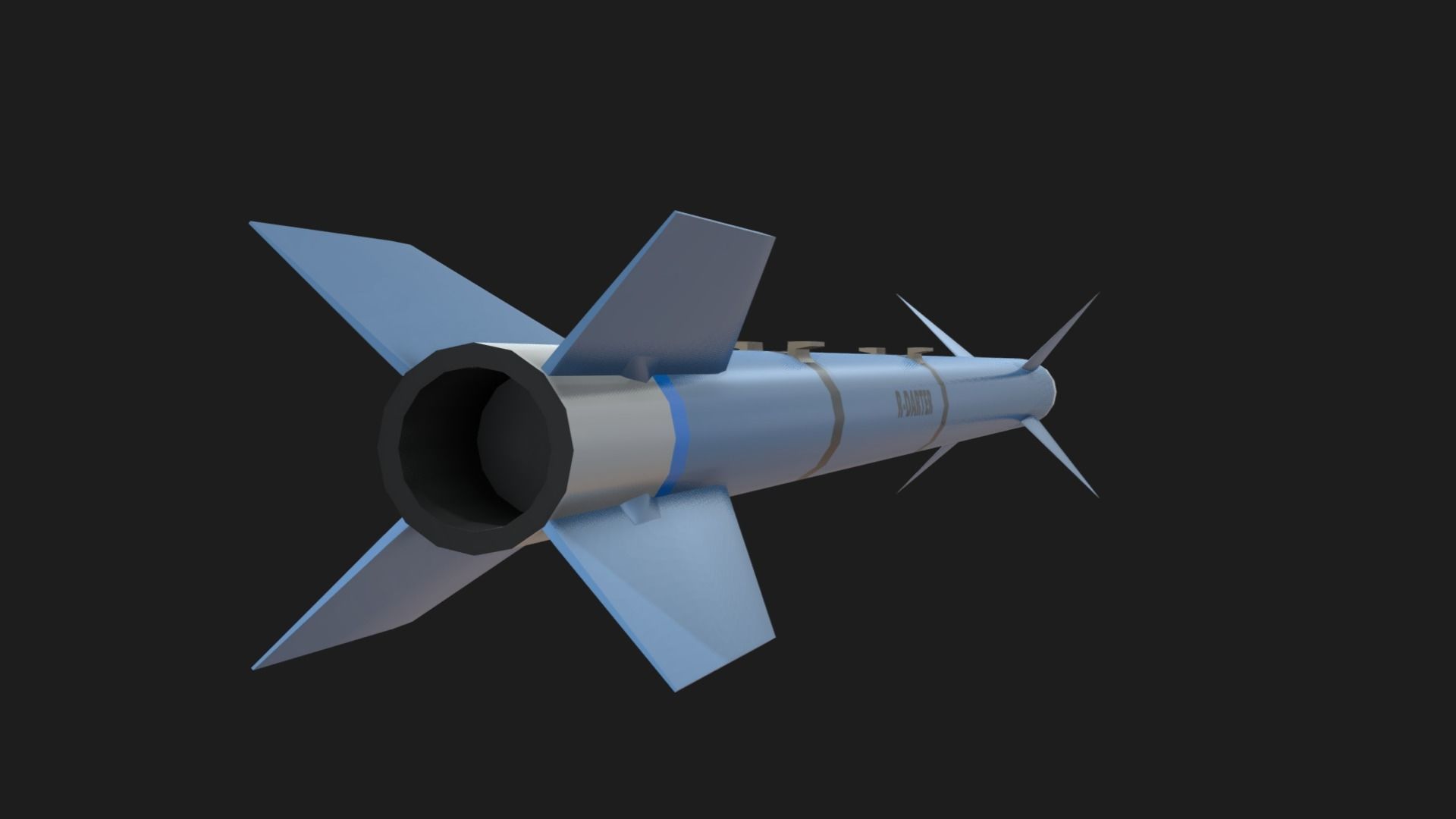 3D model R-Darter Air to Air Missile VR / AR / low-poly | CGTrader