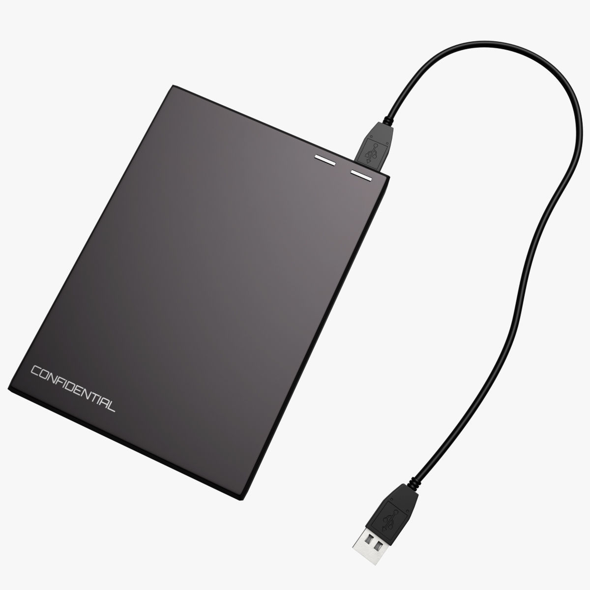 3D model Generic External Hard Drive - GameReady VR / AR / low-poly ...