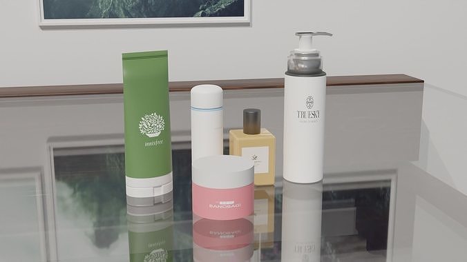 Cosmetic Collection free 3D model | CGTrader