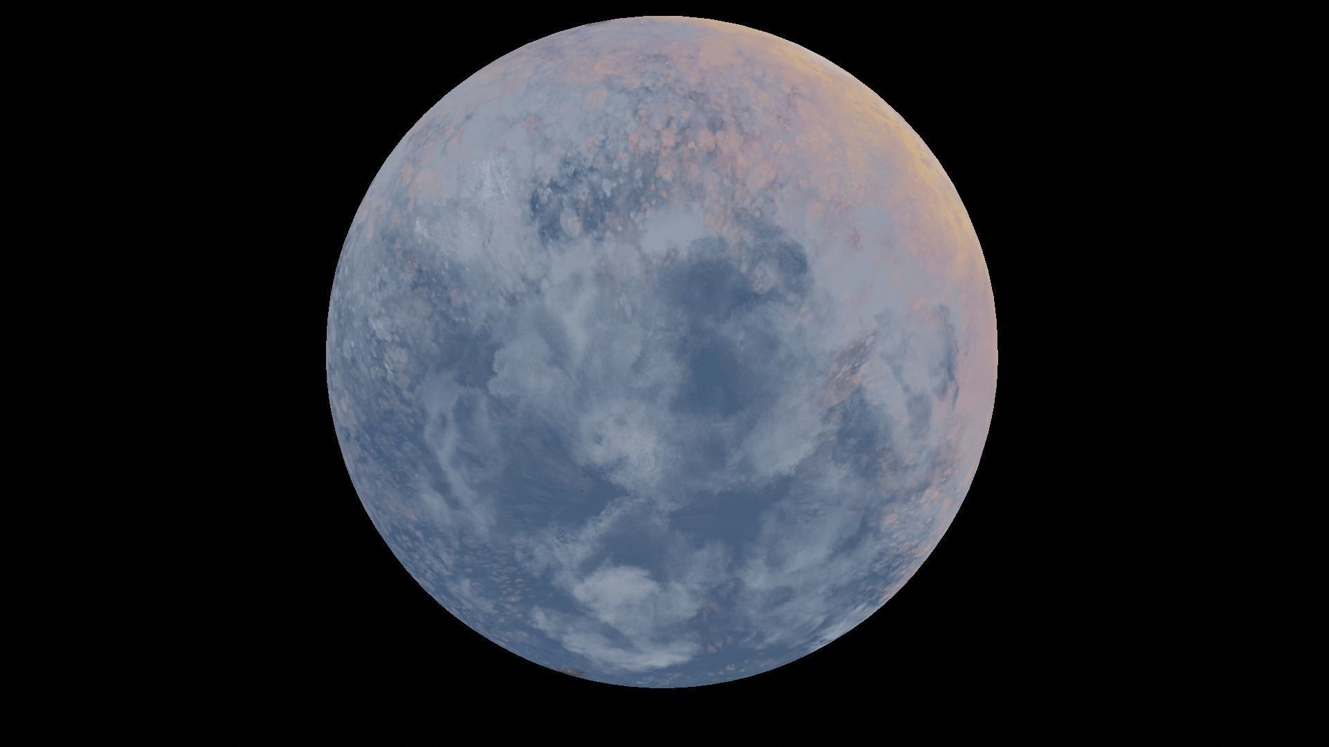 3D model 360 VR Panoramic Skybox equirectangular handpainted snow ...