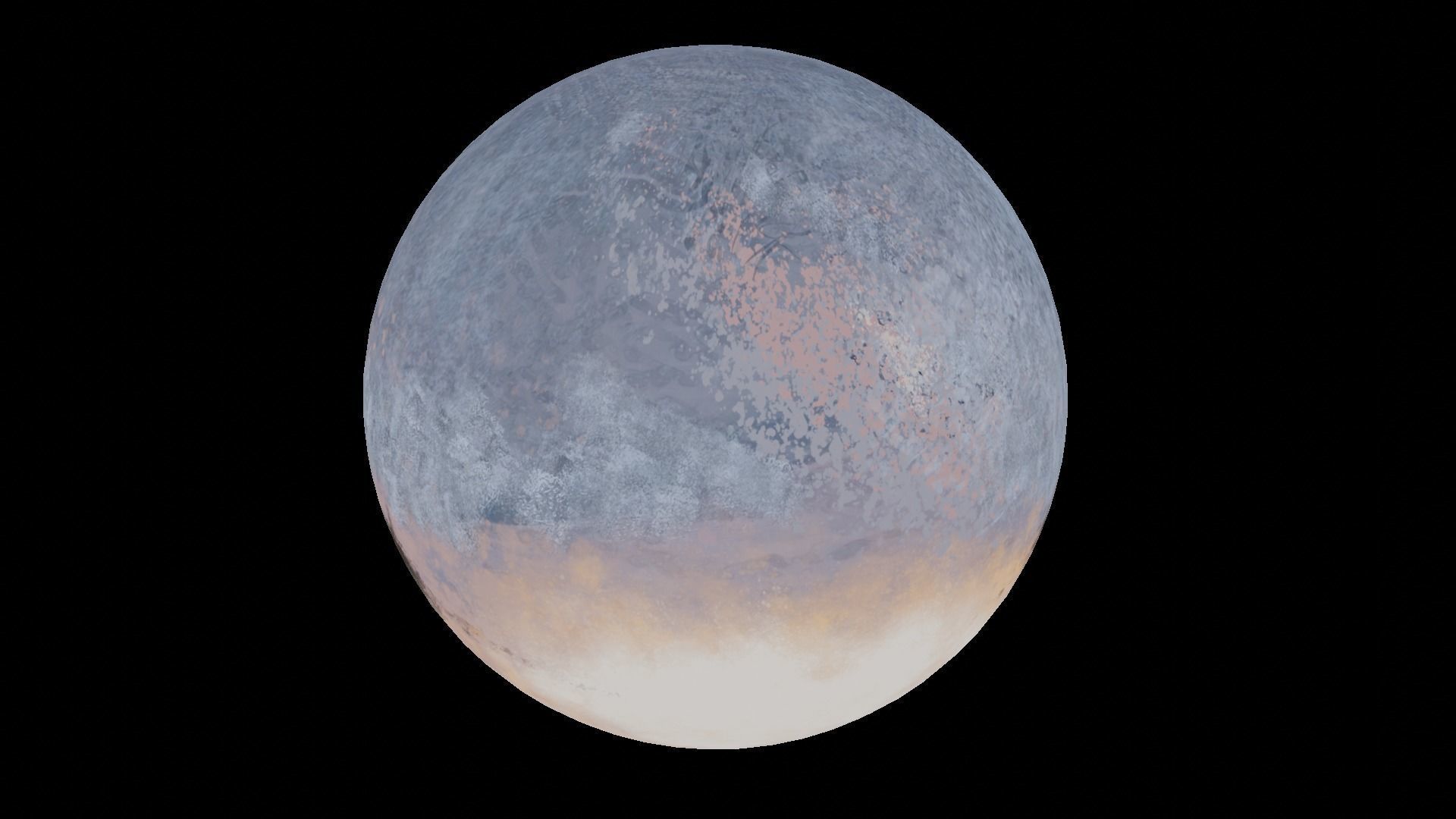 3D model 360 VR Panoramic Skybox equirectangular handpainted snow ...