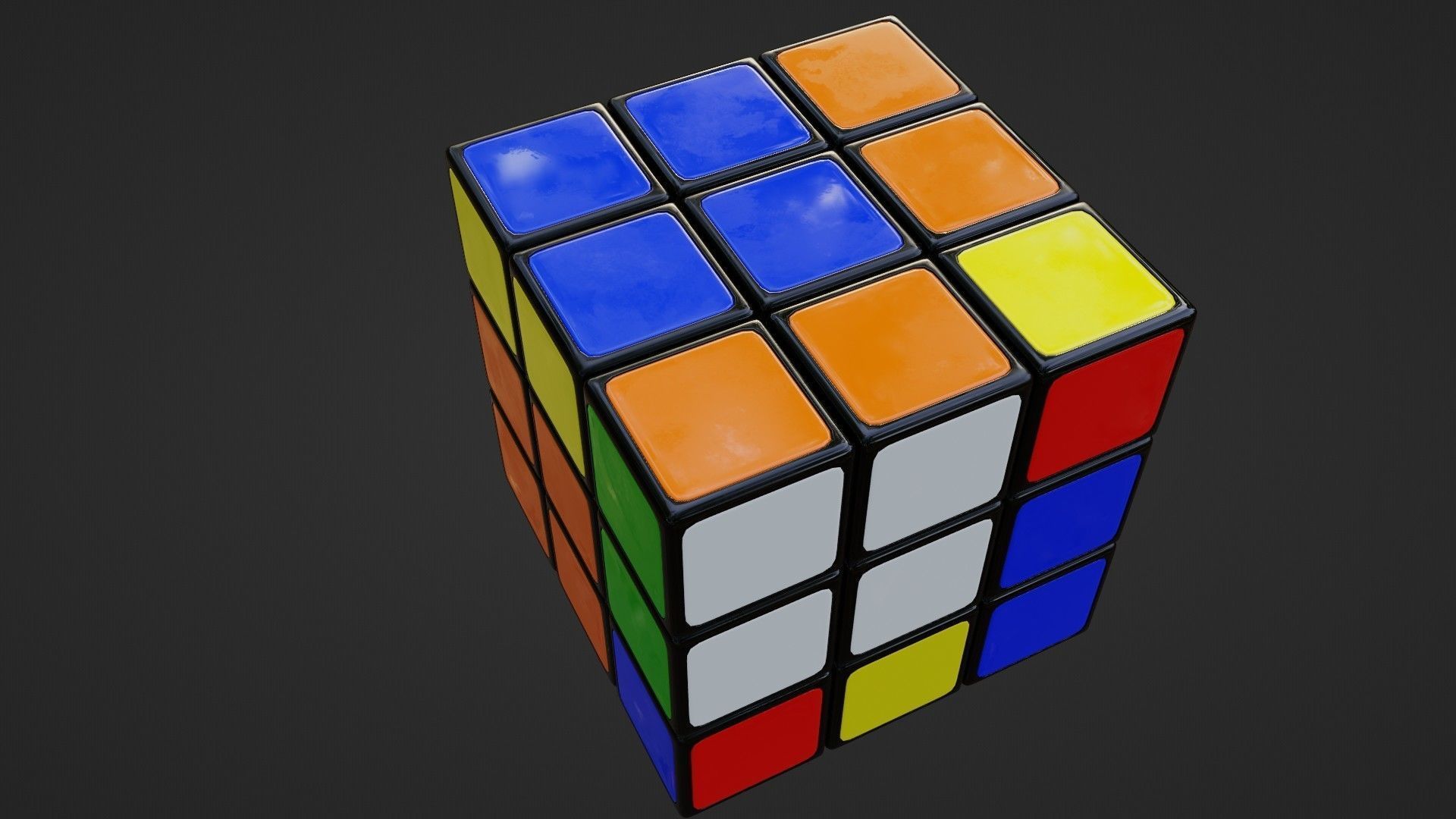 Realistic Rubiks Cube 3D model animated | CGTrader