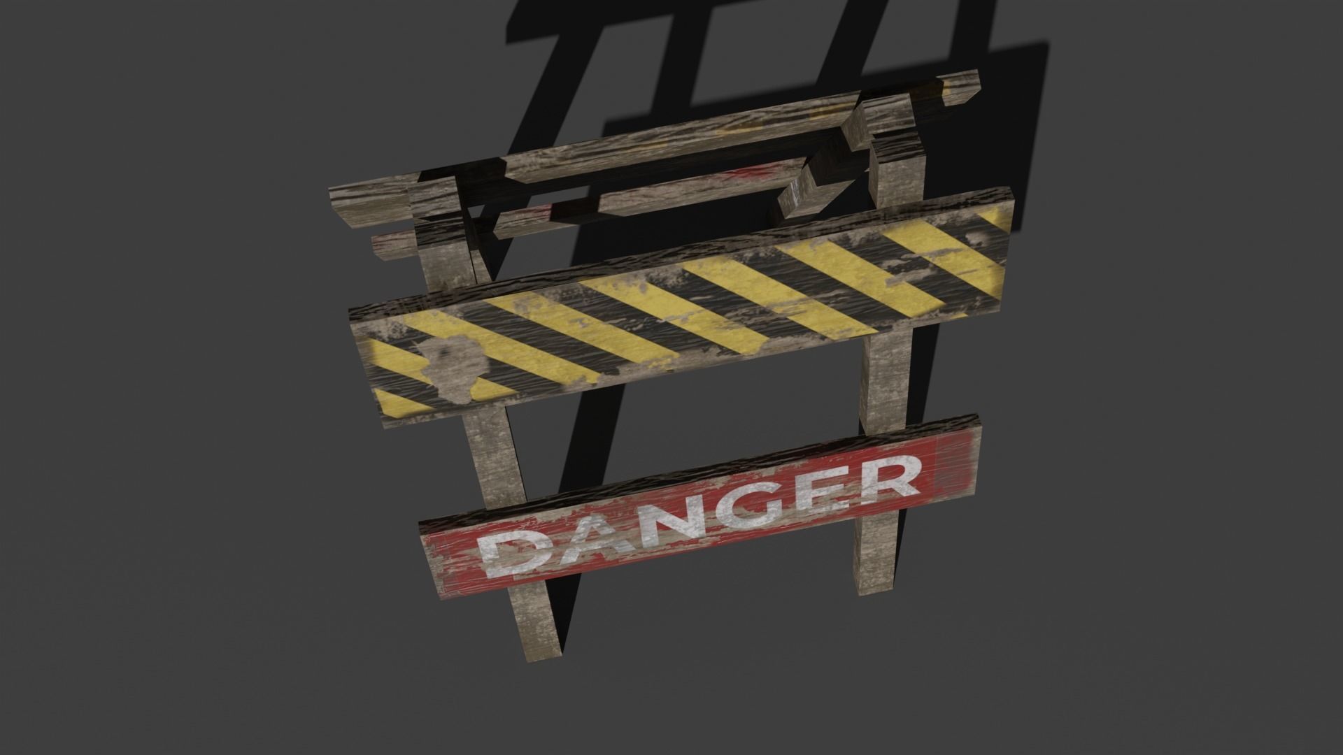 Caution sign 3D model | CGTrader