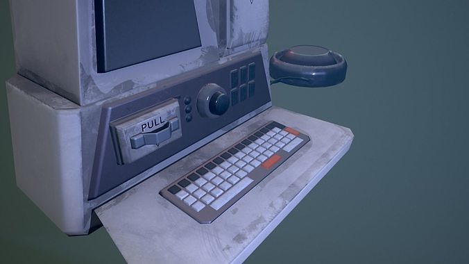 3D model Post apocalyptic computer VR / AR / low-poly | CGTrader