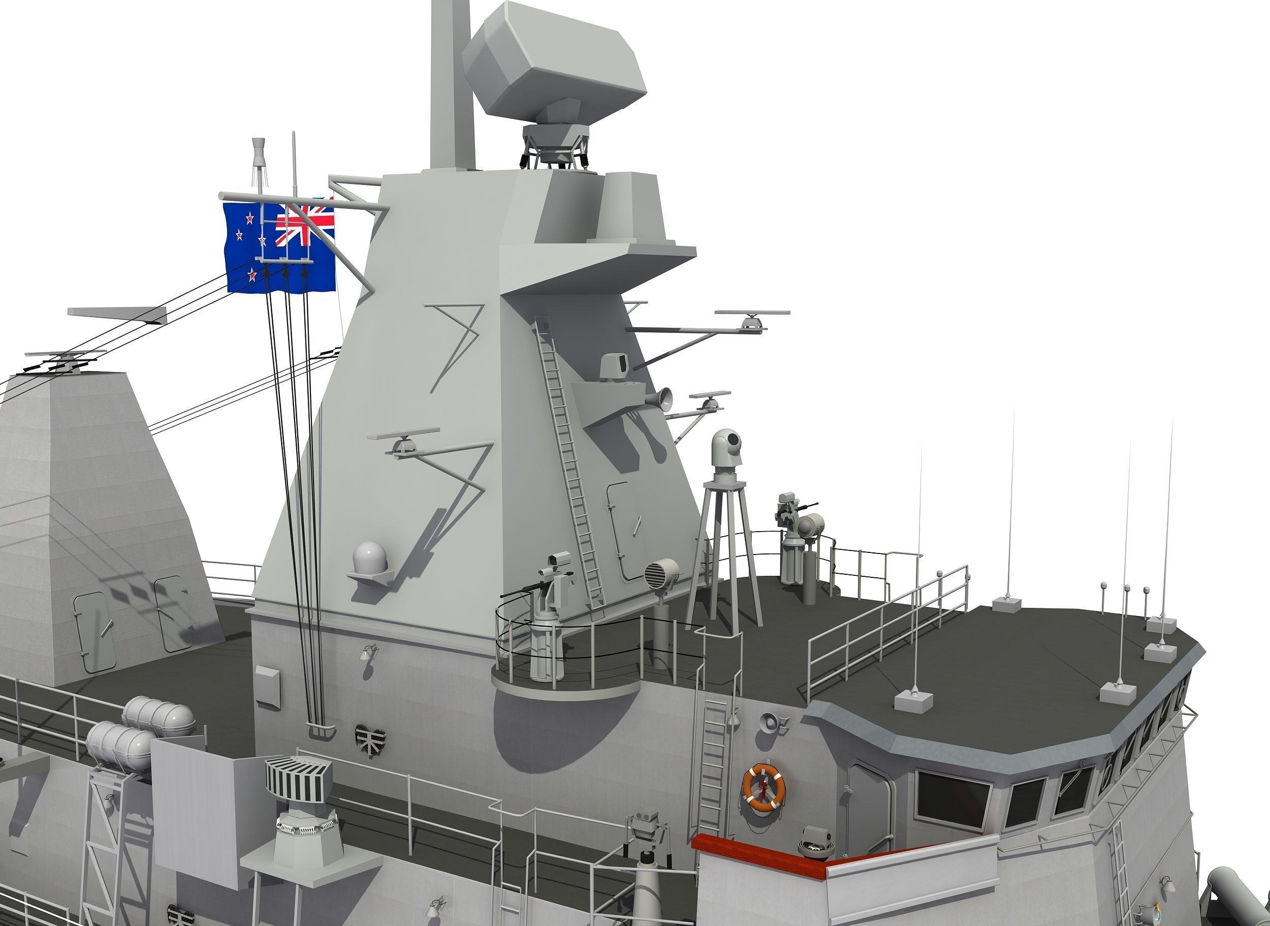 HMNZS TE MANA NEW ZEALAND MEKO CLASS FRIGATE 3D model | CGTrader