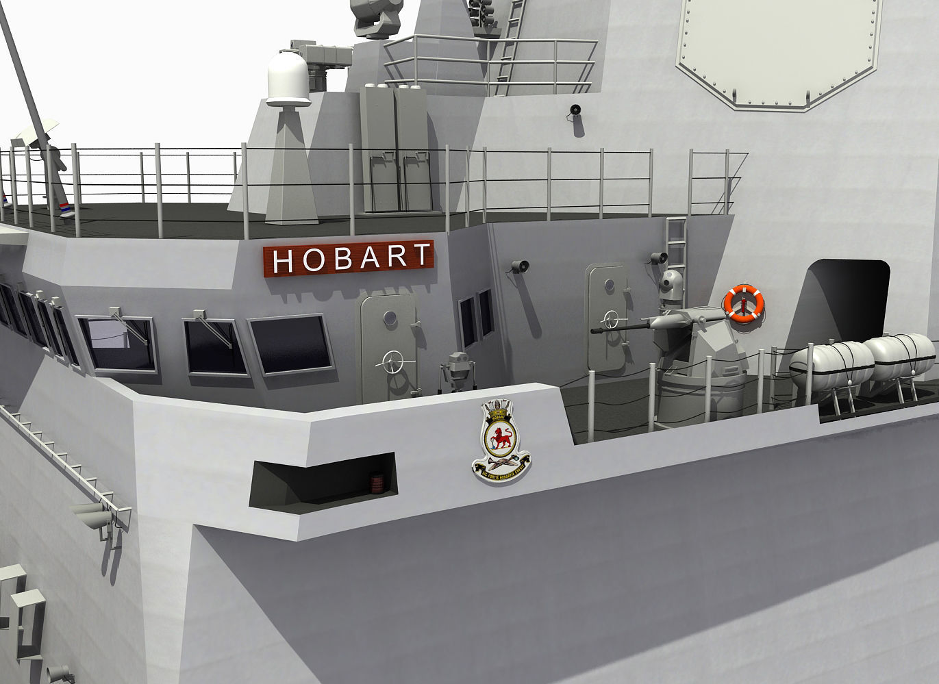 AUSTRALIAN HOBART CLASS DESTROYER 3D model | CGTrader
