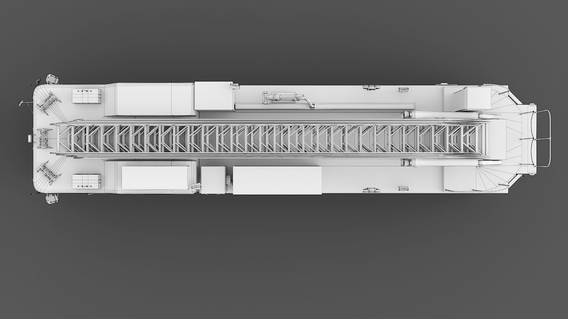 3D model Fire Truck FDNY Ladder with Interior VR / AR / low-poly | CGTrader