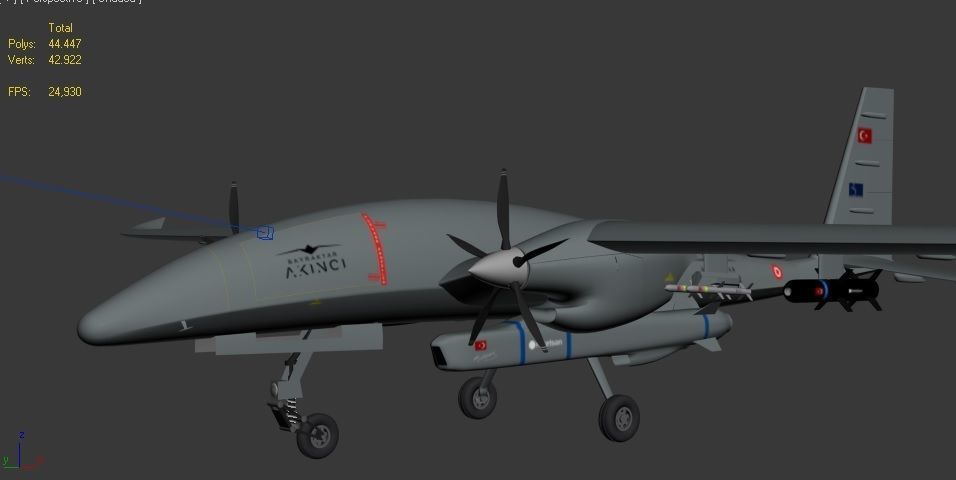 AKINCI UAV model 3D model | CGTrader