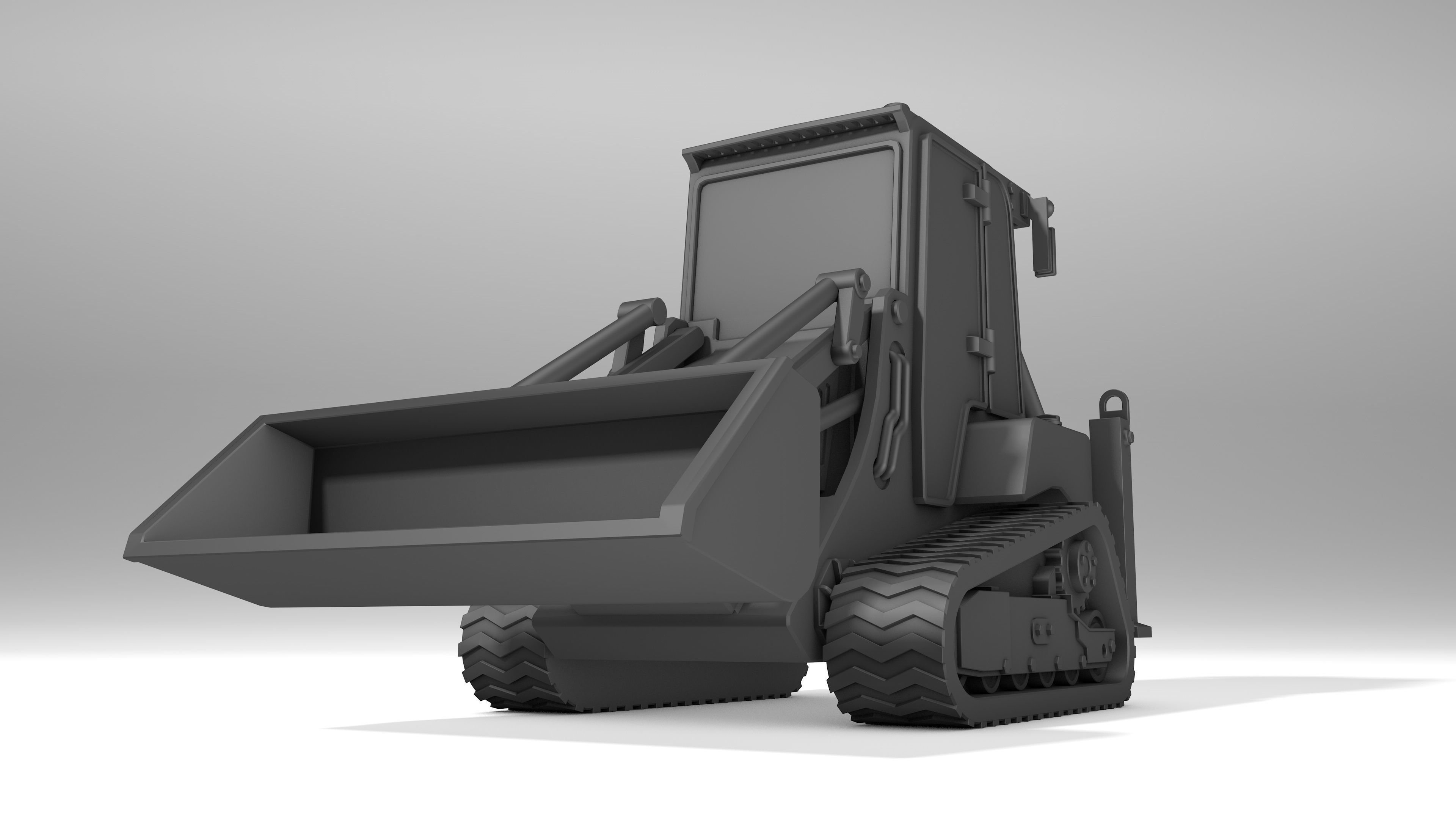 3d model of JCB crawler mini tractor Ver2 3D model 3D printable | CGTrader