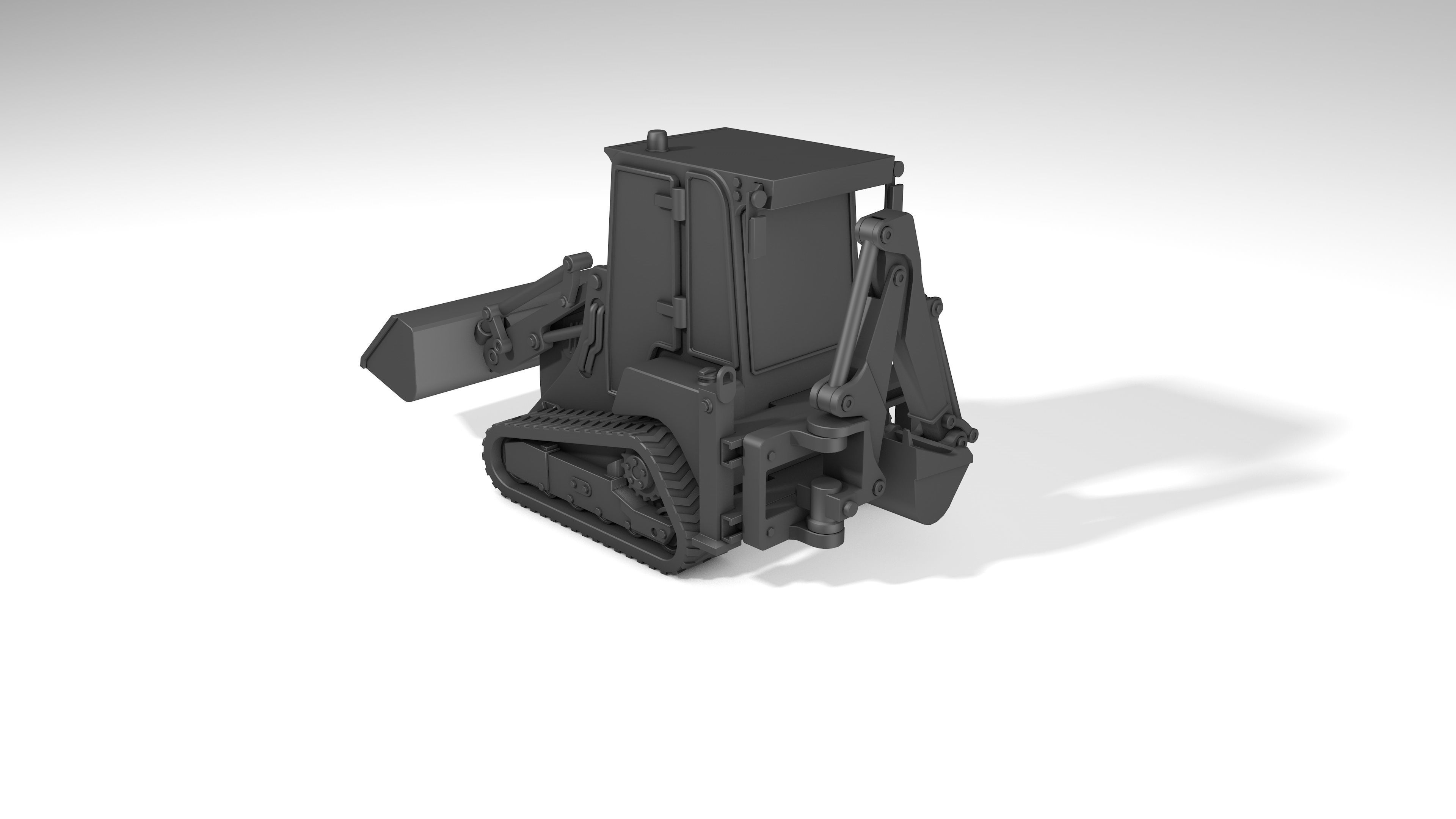 3d model of JCB crawler mini tractor Ver2 3D model 3D printable | CGTrader