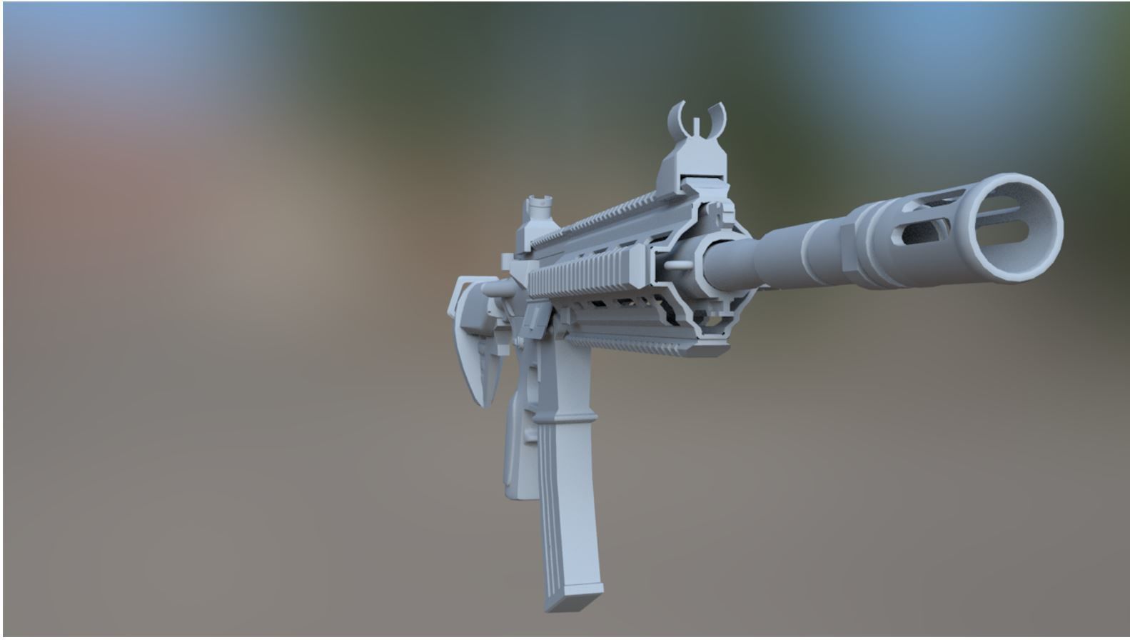 M416 Gun model free 3D model | CGTrader