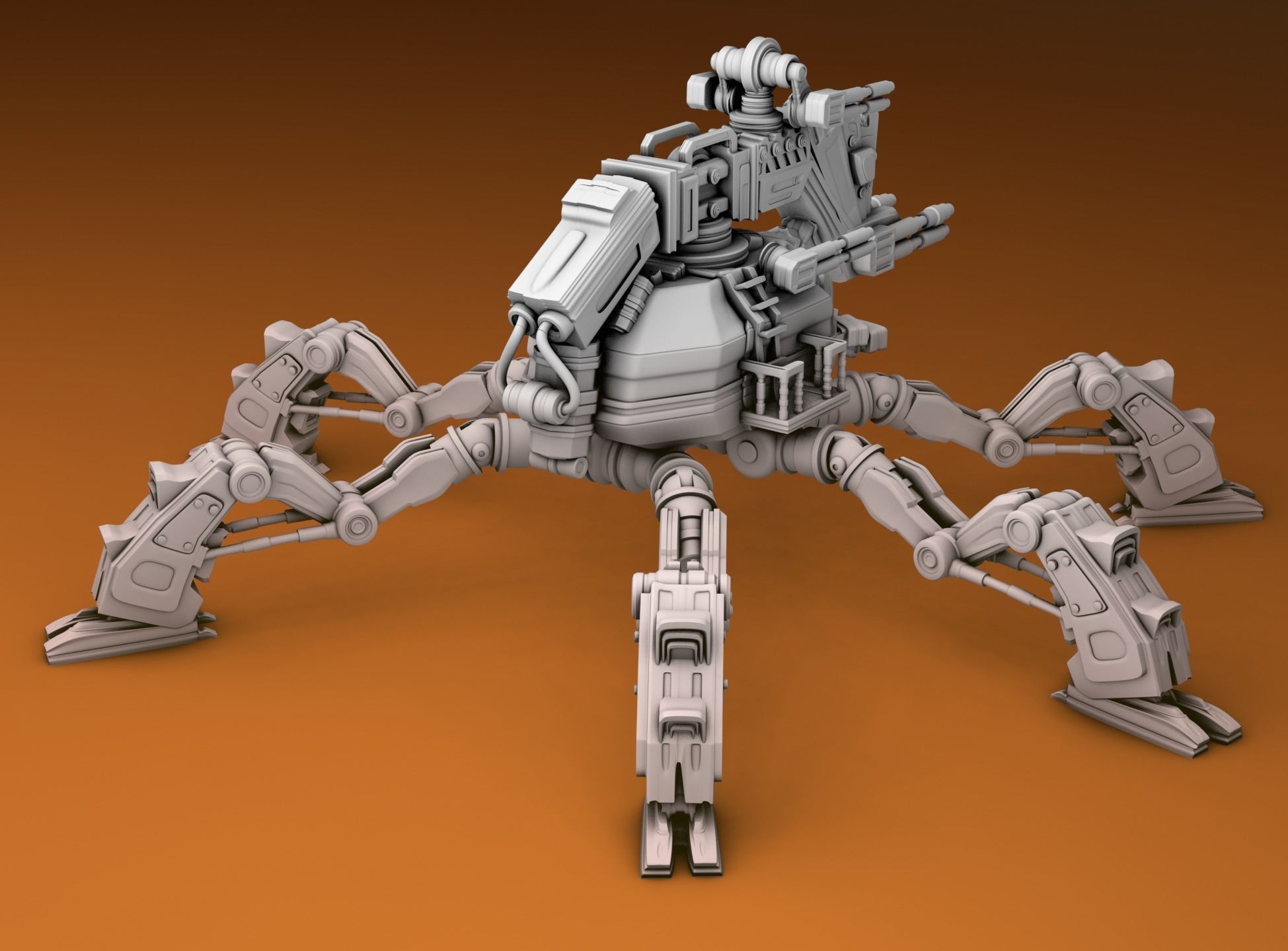 Robo Tank 3D model 3D printable | CGTrader