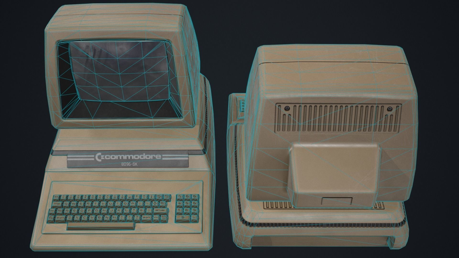 3D model Commodore PET low-poly 3D Model VR / AR / low-poly | CGTrader