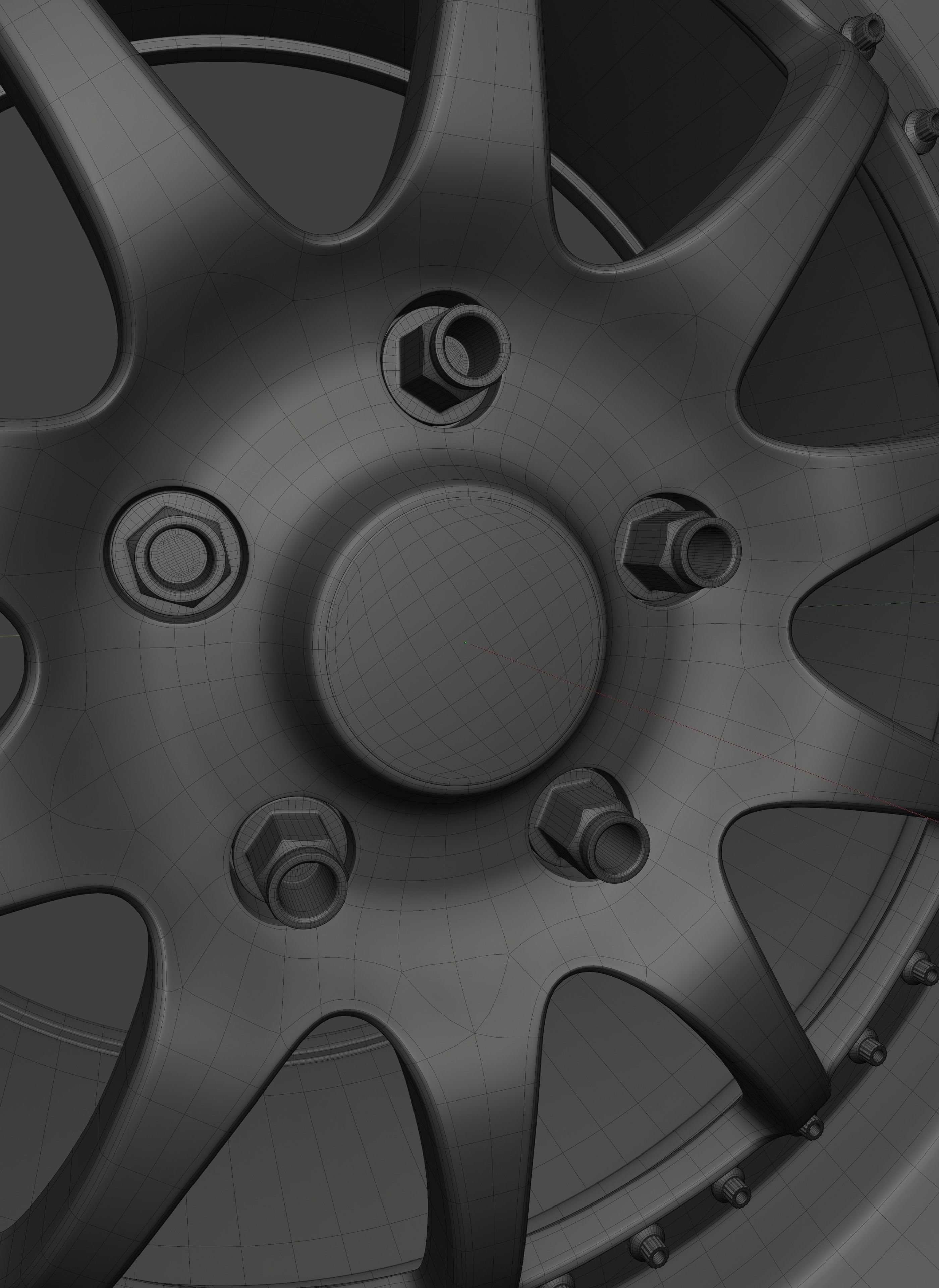 Blitz Type 01 car rim free 3D model | CGTrader