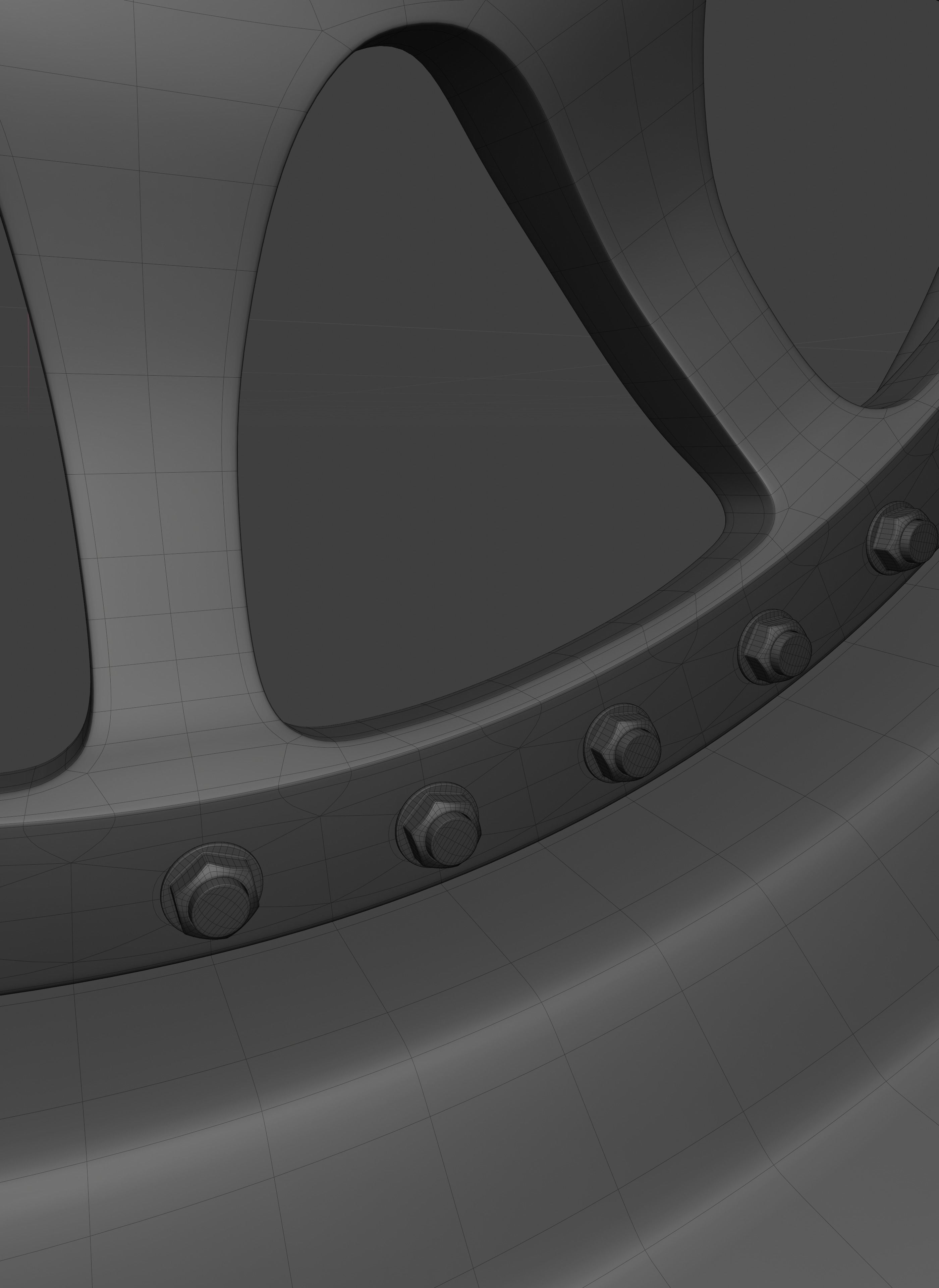 Blitz Type 01 car rim free 3D model | CGTrader